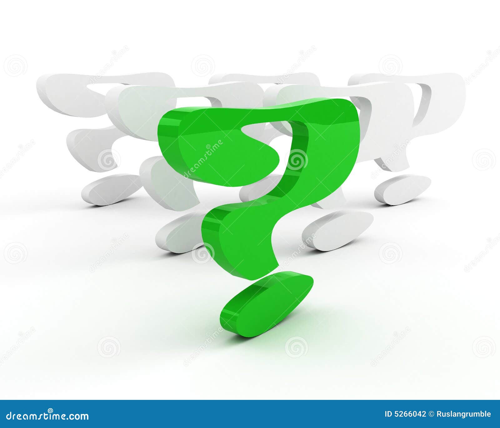 Green Question-mark. Leadership Concept Stock Illustration ...