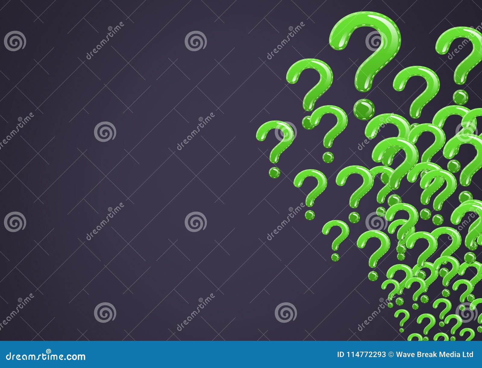 Green question marks stock illustration. Illustration of uncertainty ...