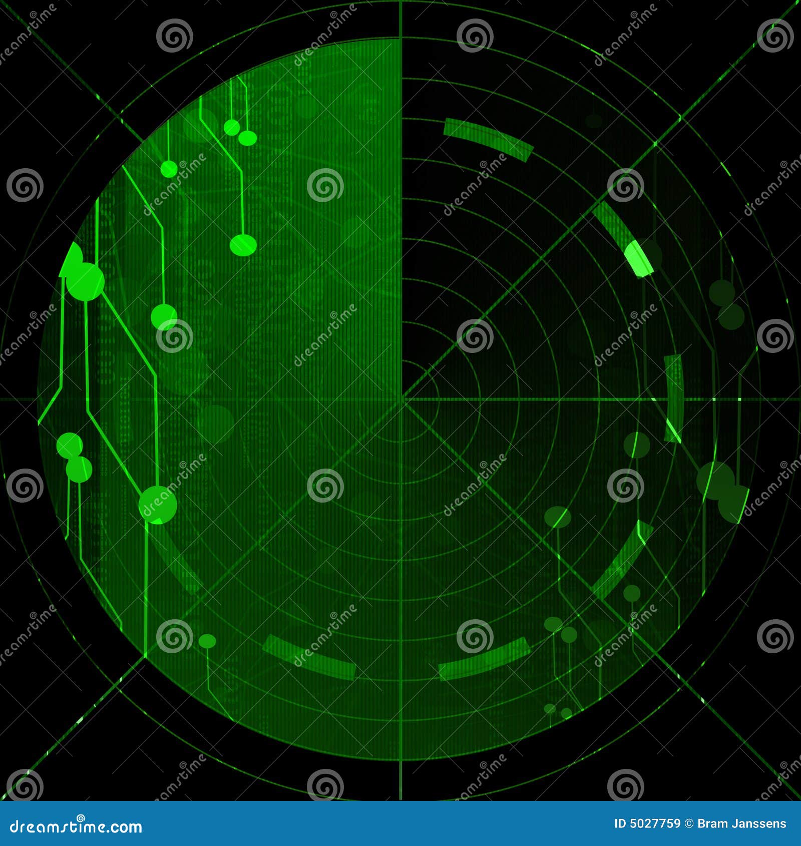 Green radar screen stock illustration. Illustration of radar - 5027759