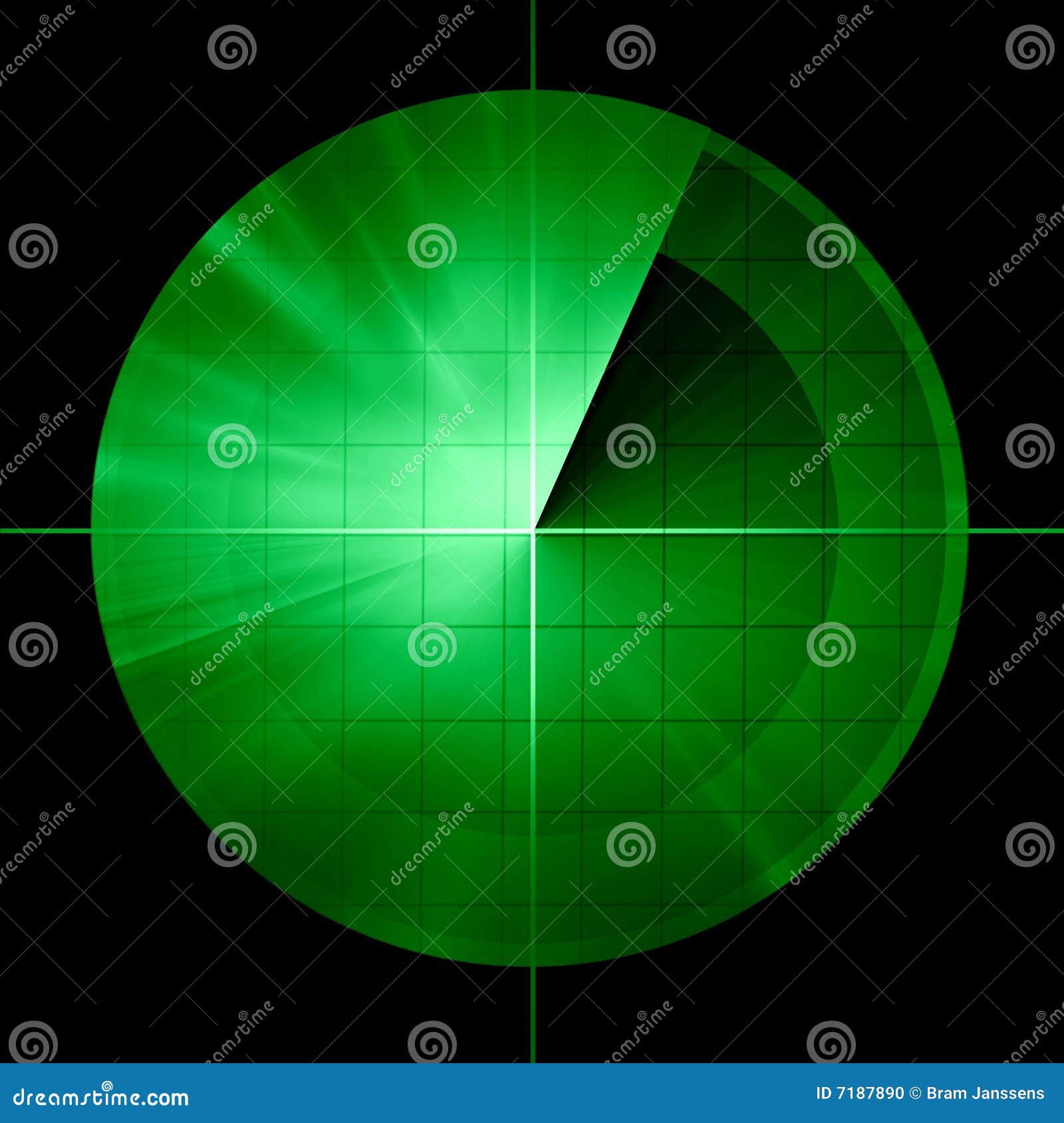 Green radar screen stock illustration. Illustration of detect - 7187890
