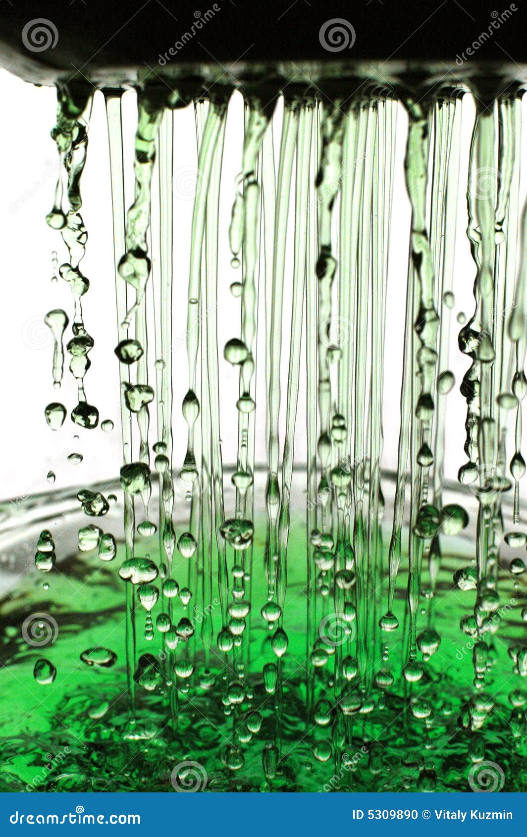Green rain stock photo. Image of bubble, drop, freshness - 5309890