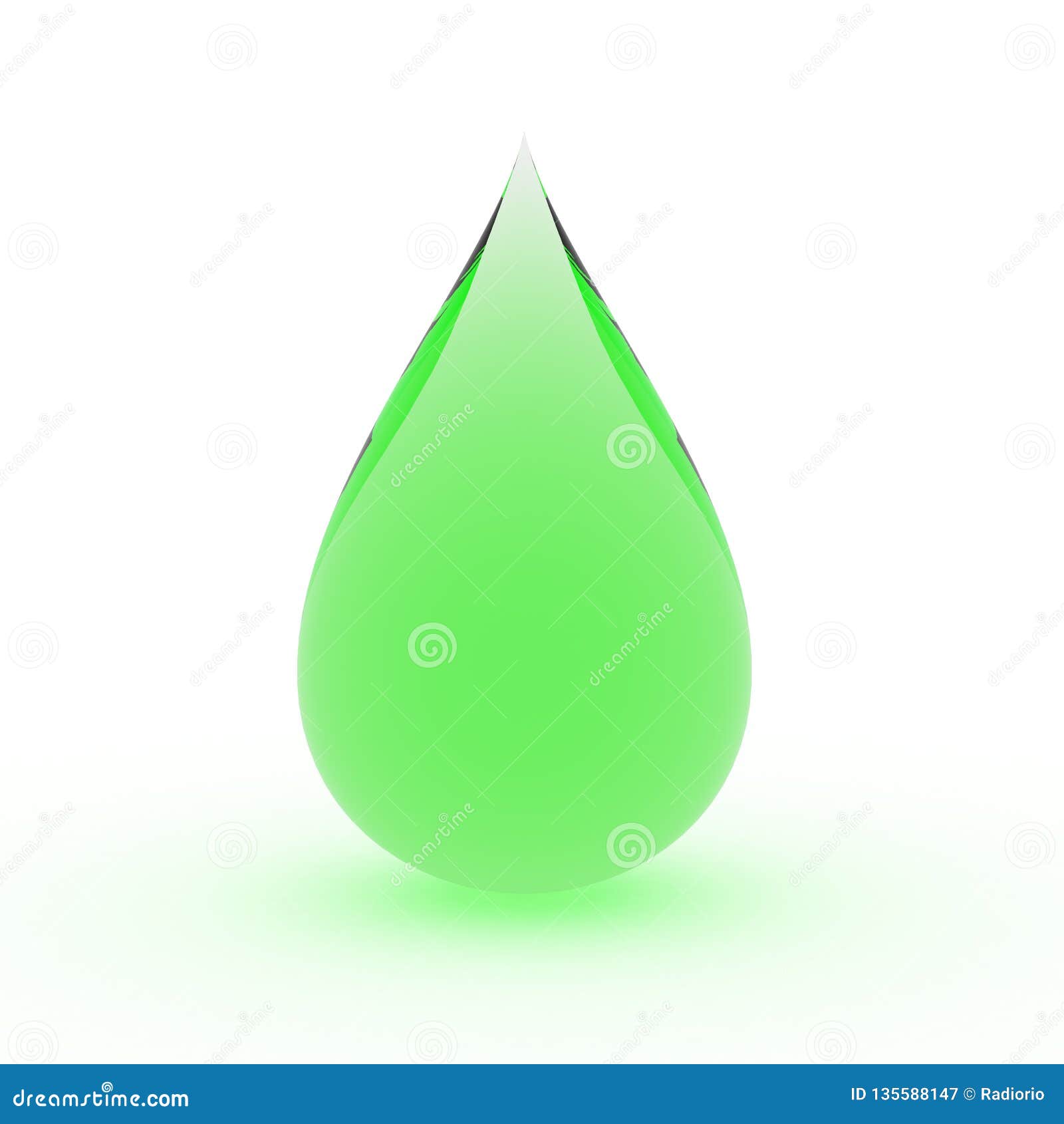 Green rain drop stock illustration. Illustration of green - 135588147