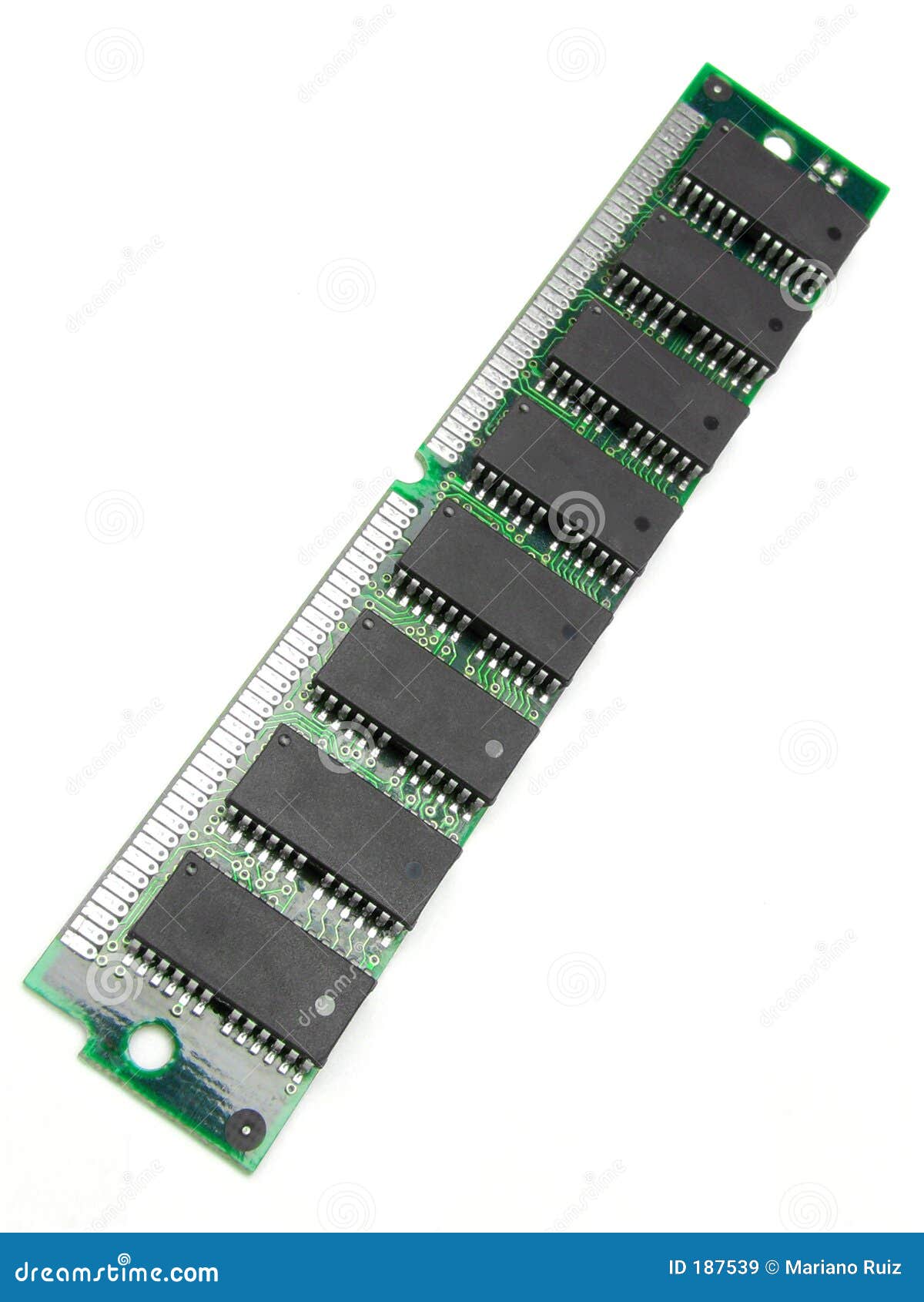 Green RAM 02 stock image. Image of slot, access, connections - 187539