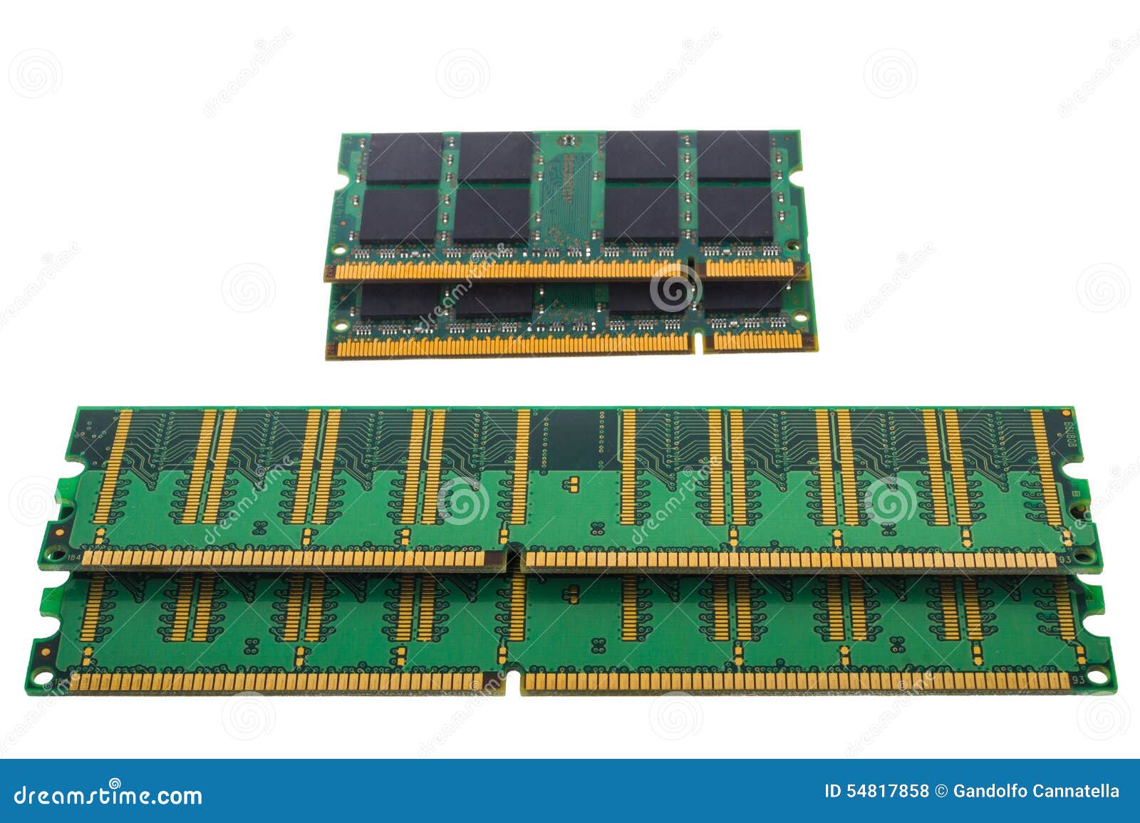 Green RAM DDR Microchip for Pc and Notebook Stock Photo - Image of ...