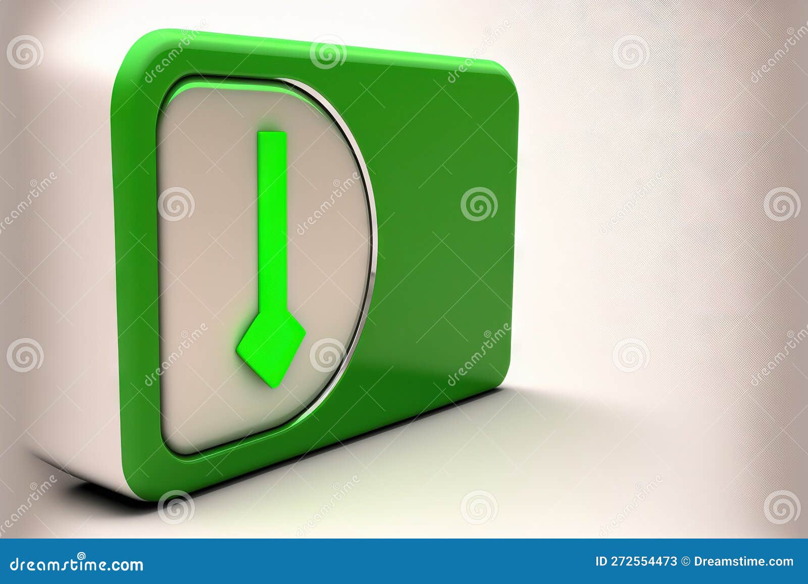 Green Rank Indicator, on a White Backdrop Stock Illustration ...