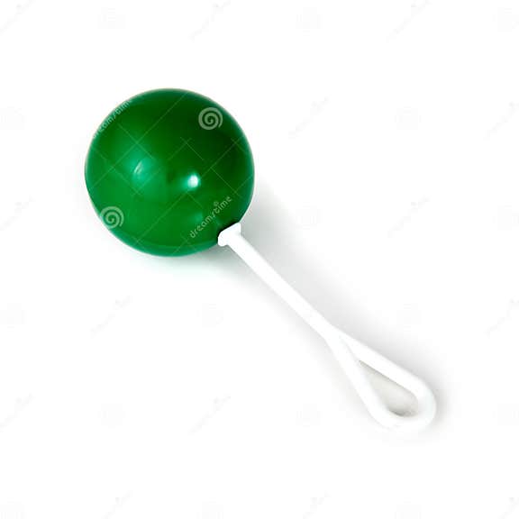 Green rattle stock photo. Image of childhood, close, babyhood - 10166734