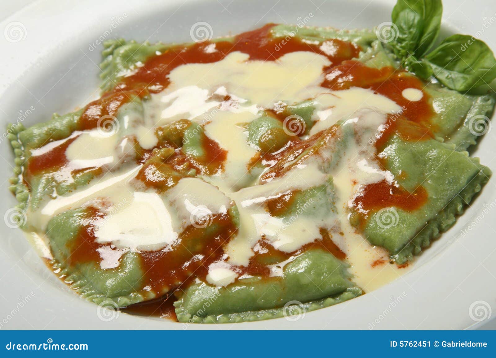 Green ravioli stock image. Image of spinach, mediterranean - 5762451