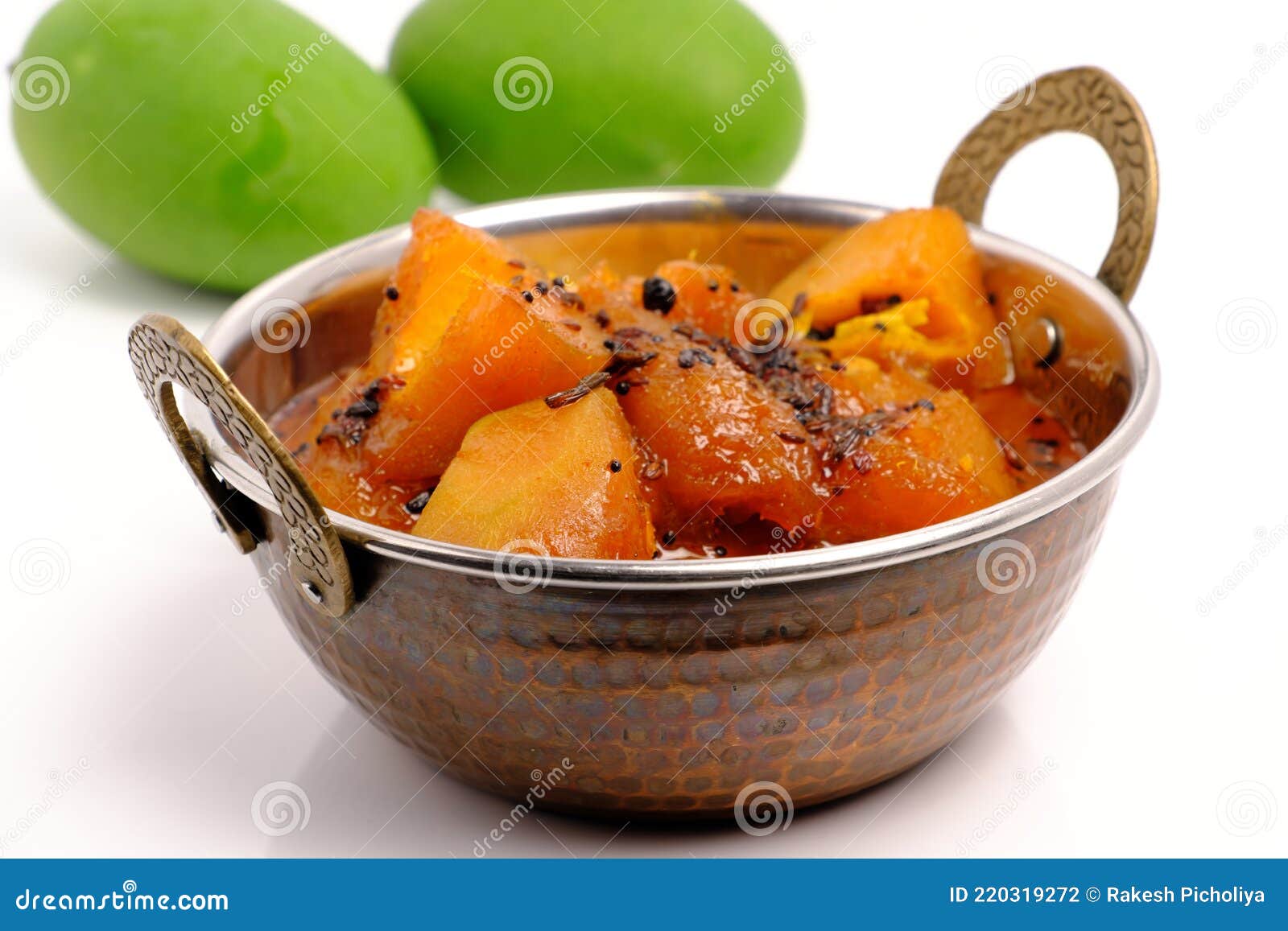 Green Raw Mango Curry in Indian or Rajasthani Style Stock Photo - Image ...