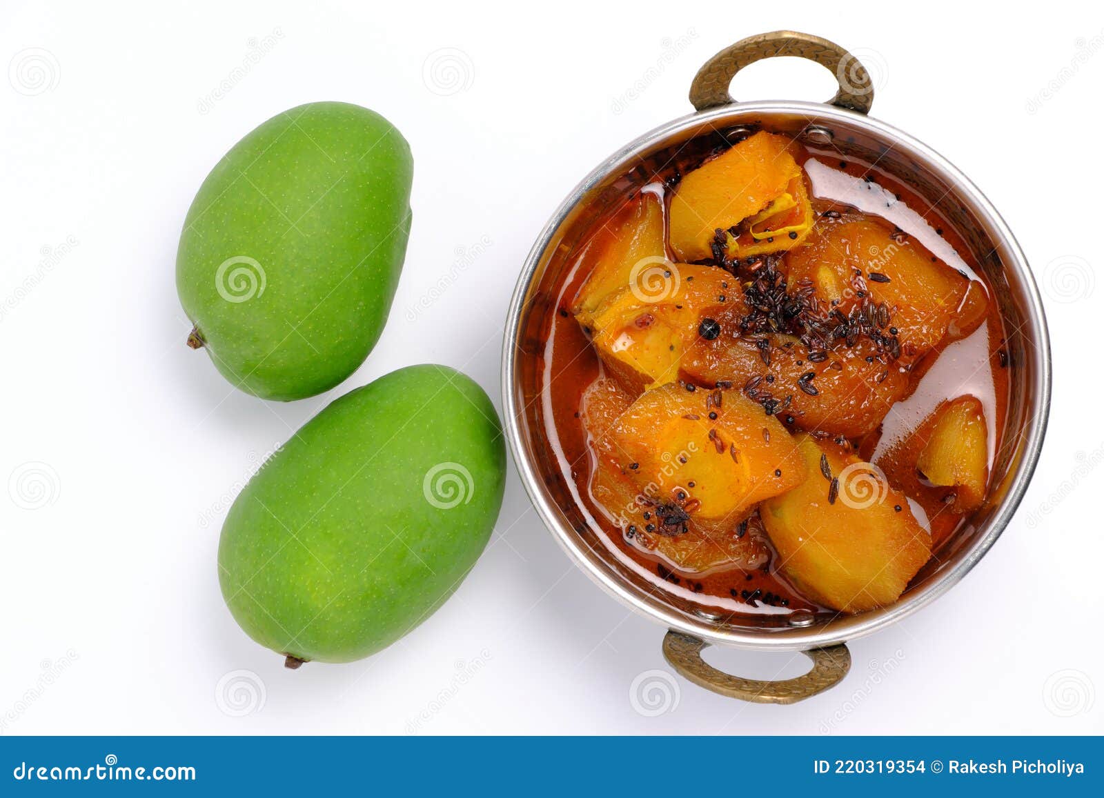 Green Raw Mango Curry in Indian or Rajasthani Style Stock Photo - Image ...
