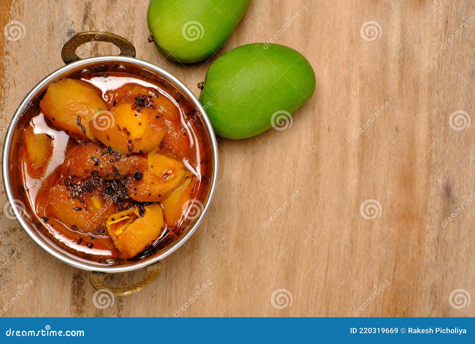 Green Raw Mango Curry in Indian or Rajasthani Style Stock Image - Image ...