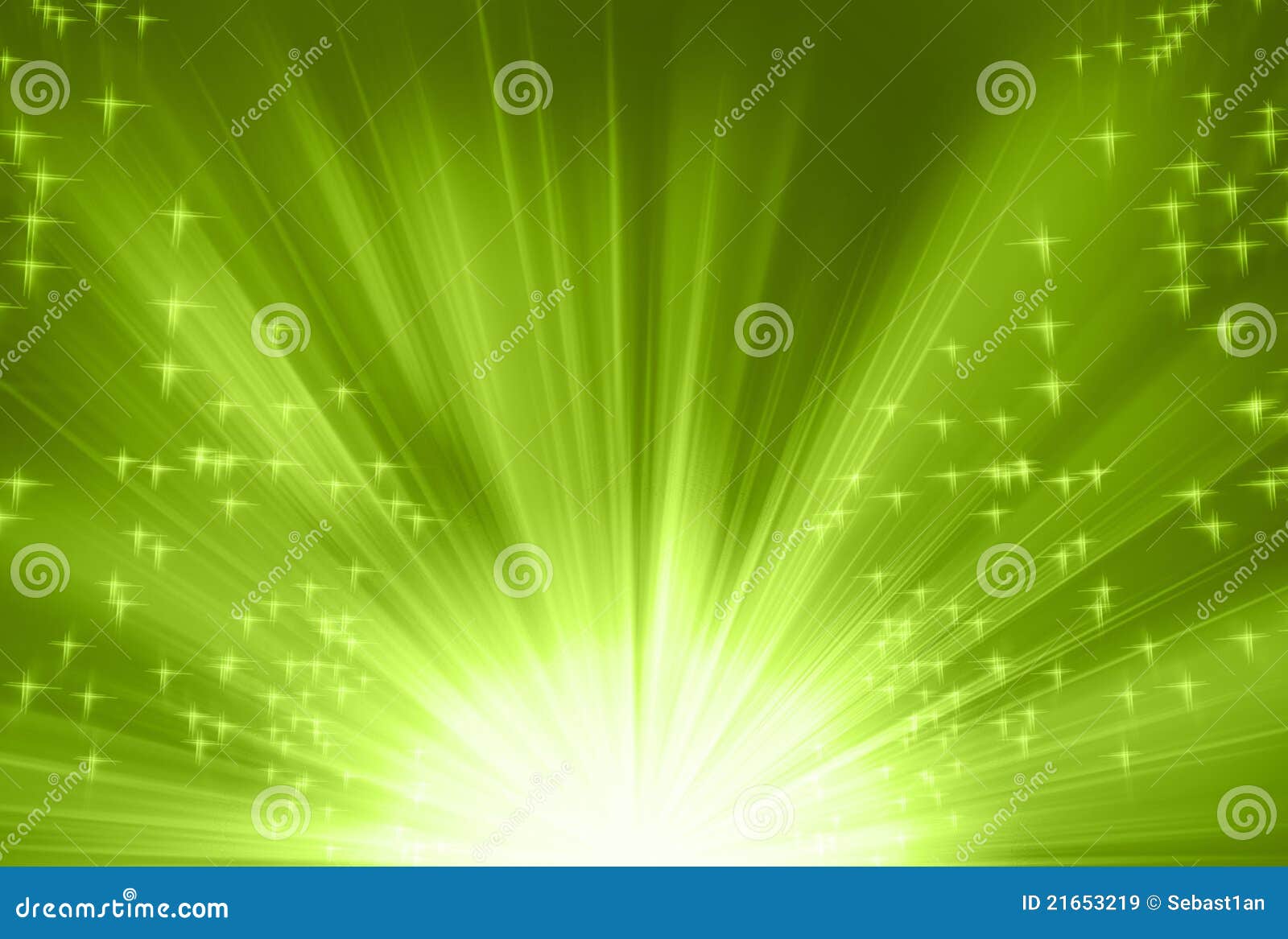Green rays stock illustration. Illustration of blank - 21653219