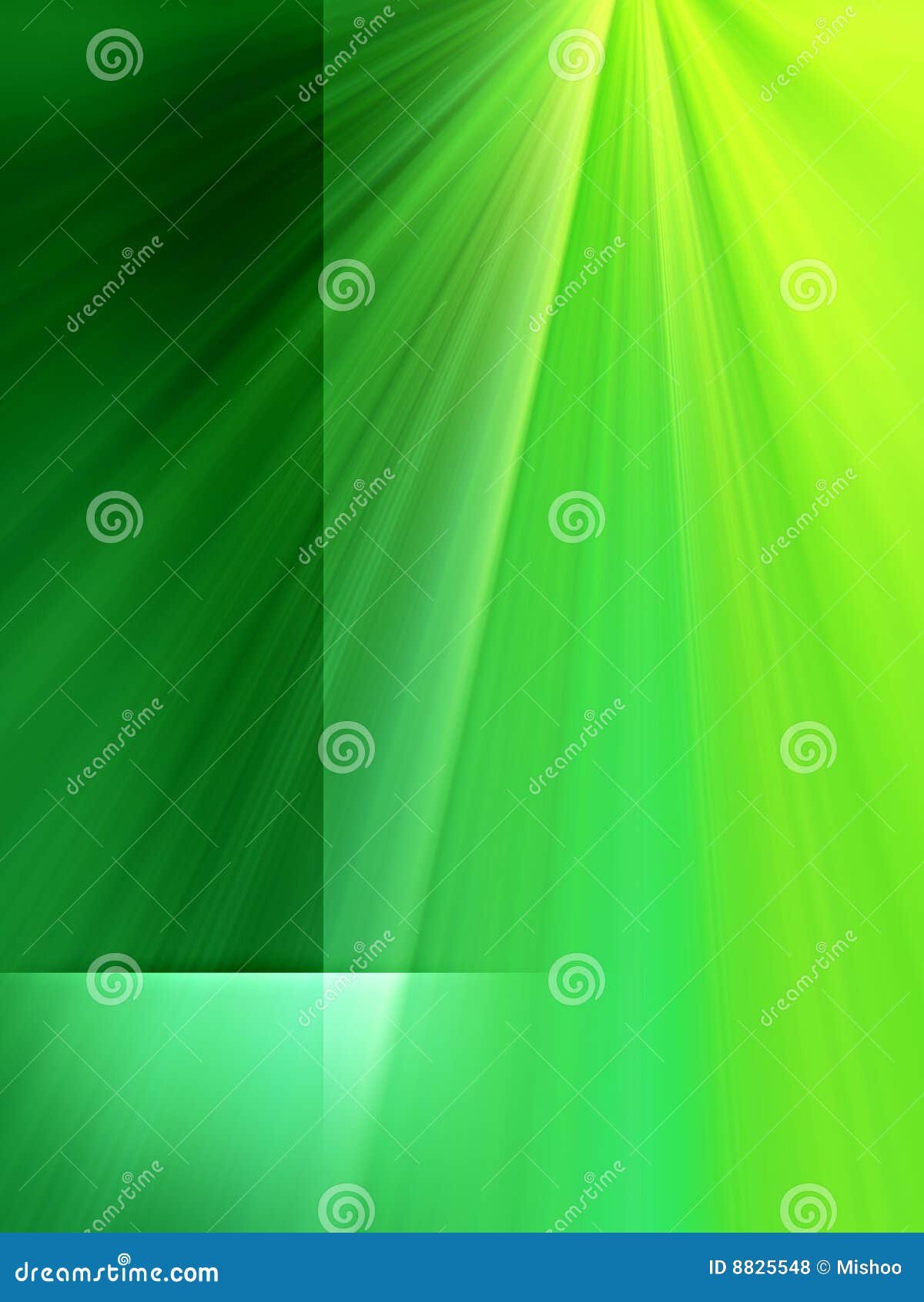 Green rays background stock illustration. Illustration of creative ...