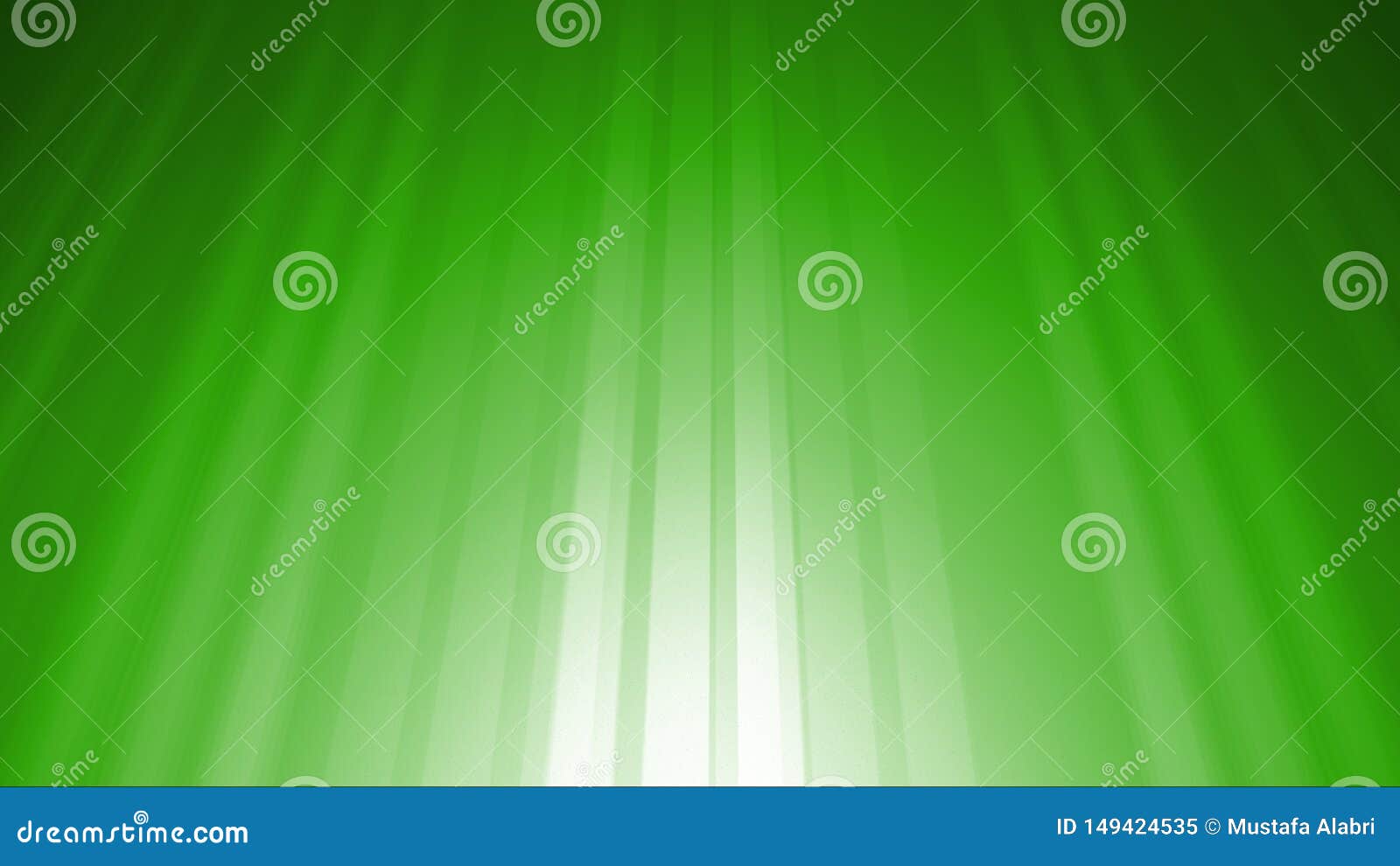 Green Rays Light Background Stock Illustration - Illustration of motion ...