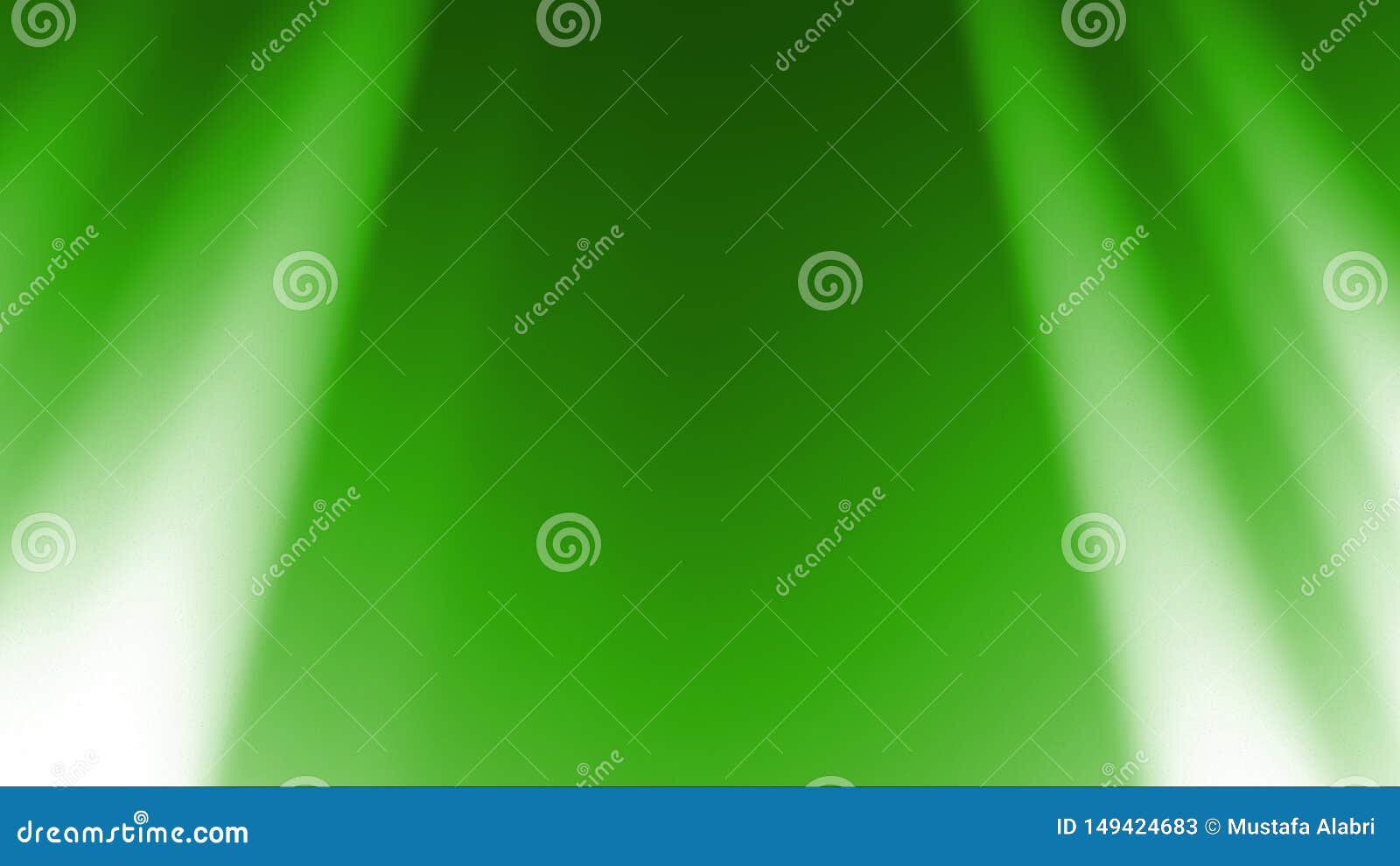 Green Rays Light Background Stock Illustration - Illustration of ...