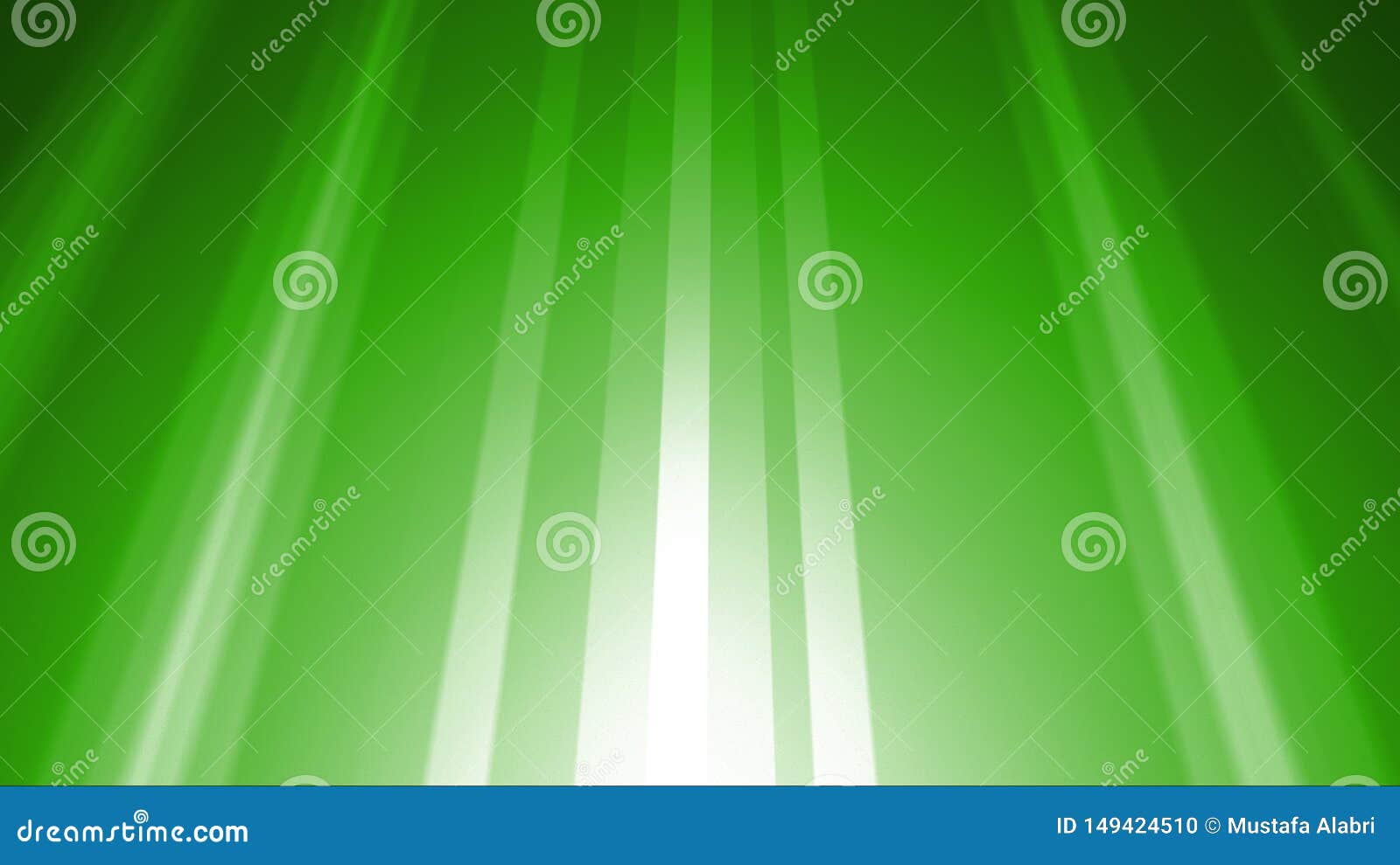 Green Rays Light Background Stock Illustration - Illustration of smooth ...