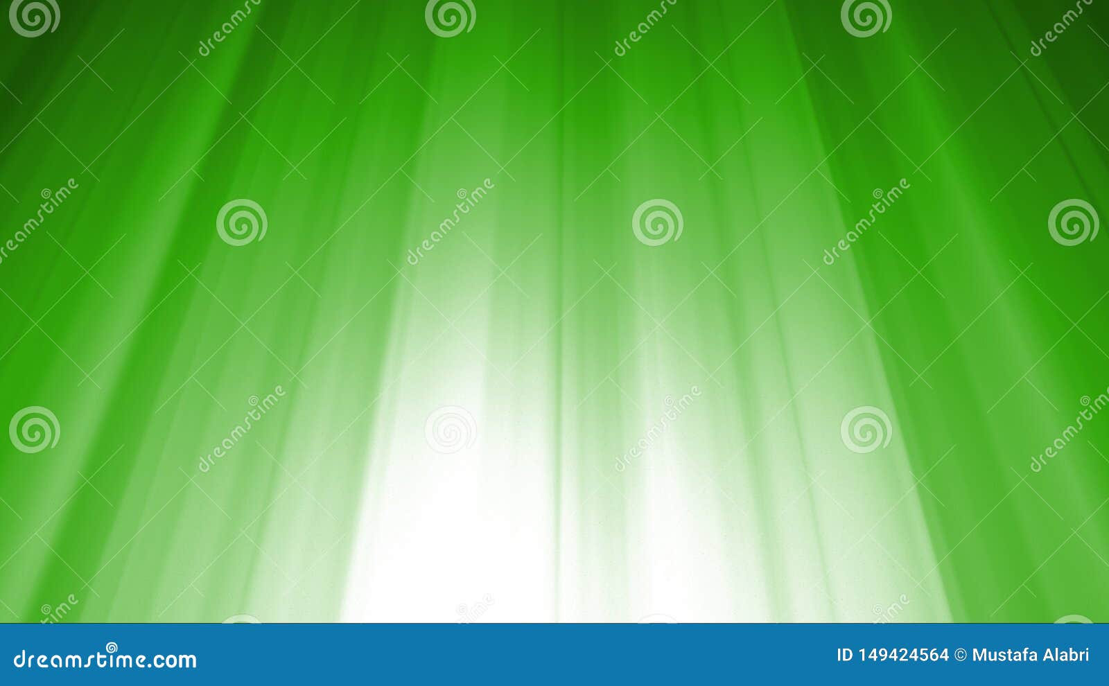 Green Rays Light Background Stock Illustration - Illustration of space ...