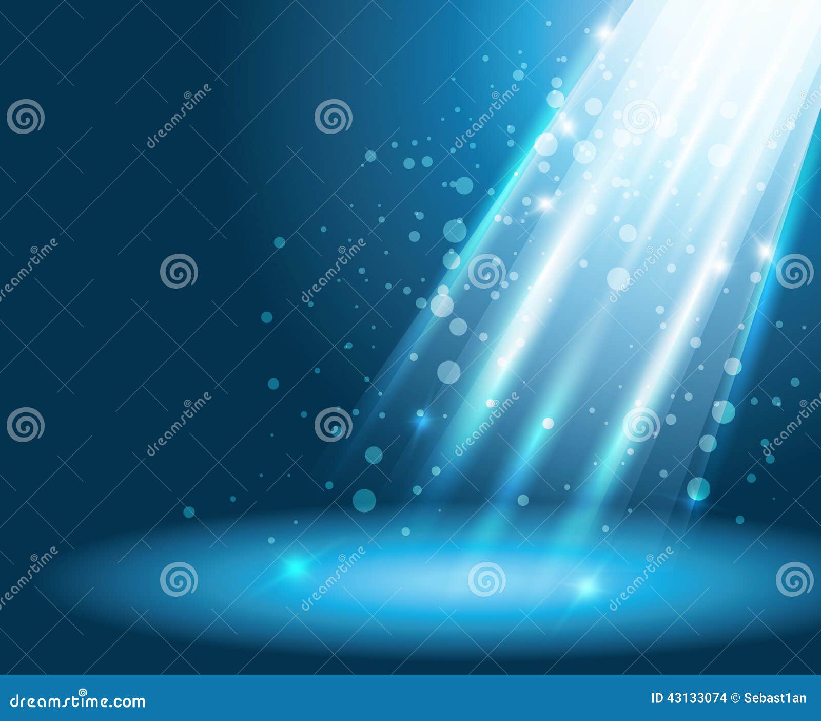 Green rays stock vector. Illustration of energy, comet - 43133074