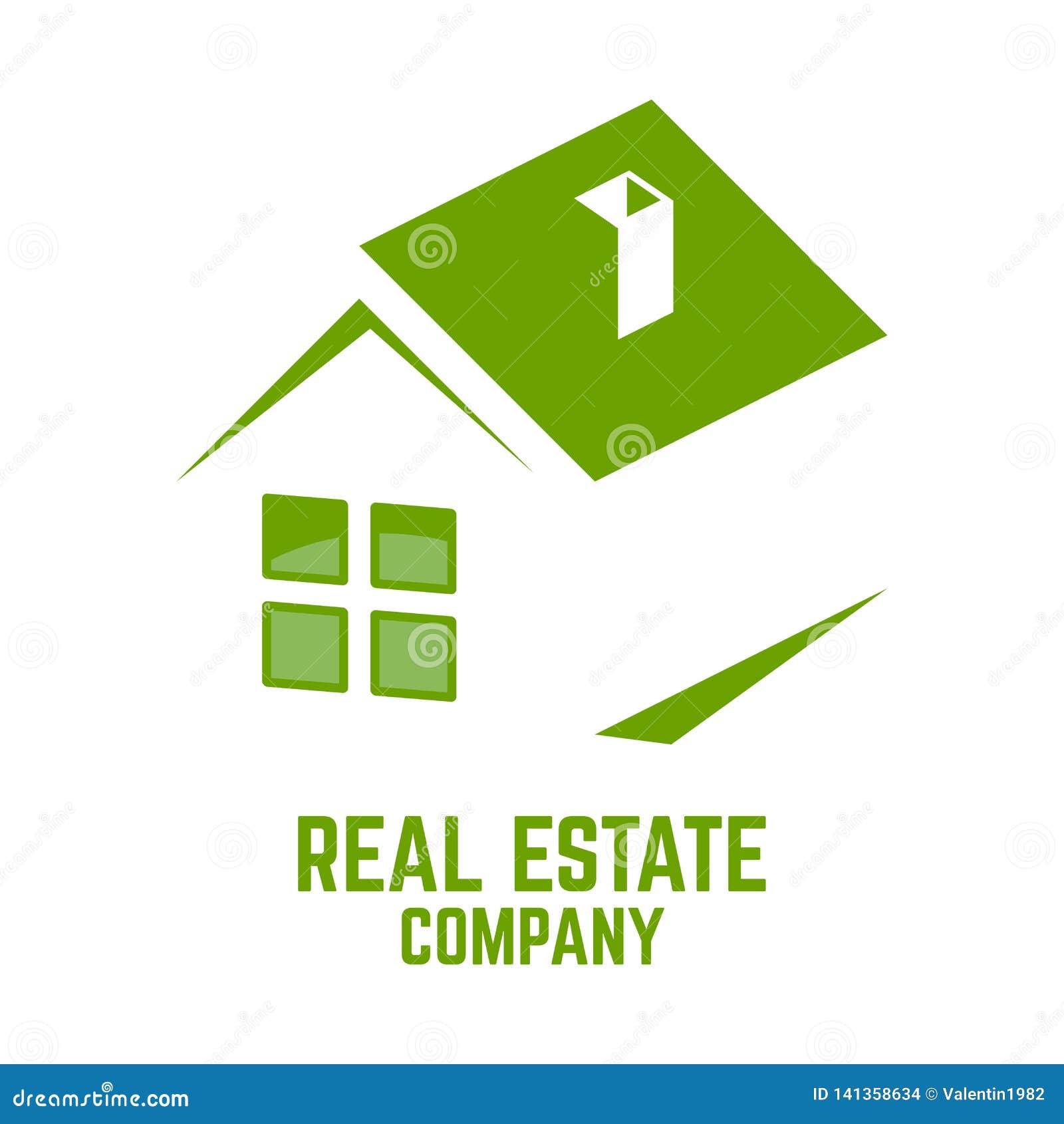 Green Real Estate Logo. Vector Illustration. Stock Vector ...