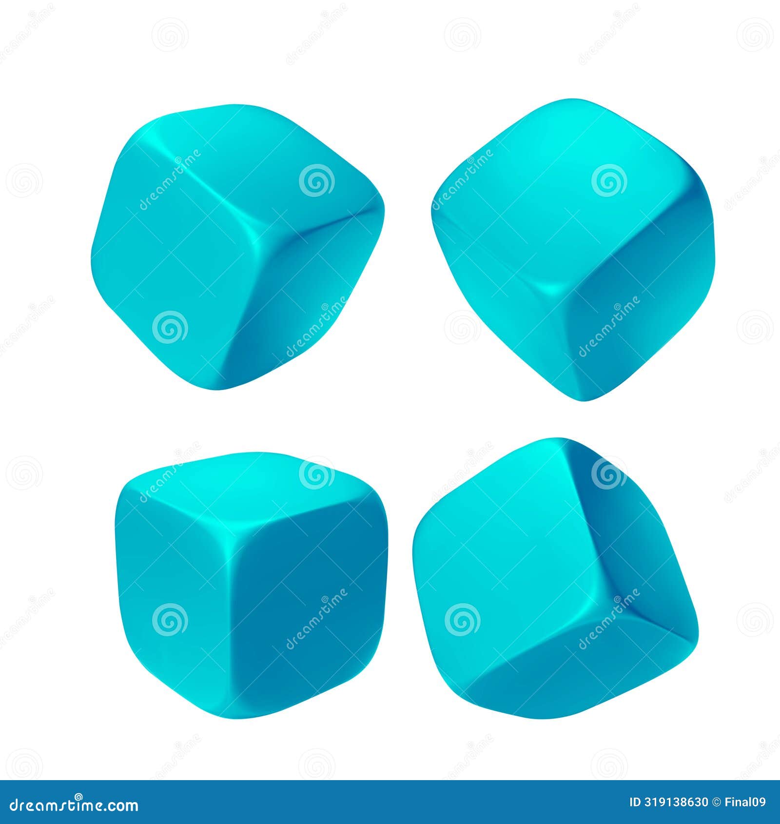 Green realistic 3d cube stock vector. Illustration of clean - 319138630