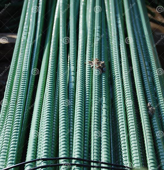 Green rebar stock photo. Image of bars, rebar, iron, background - 7365254