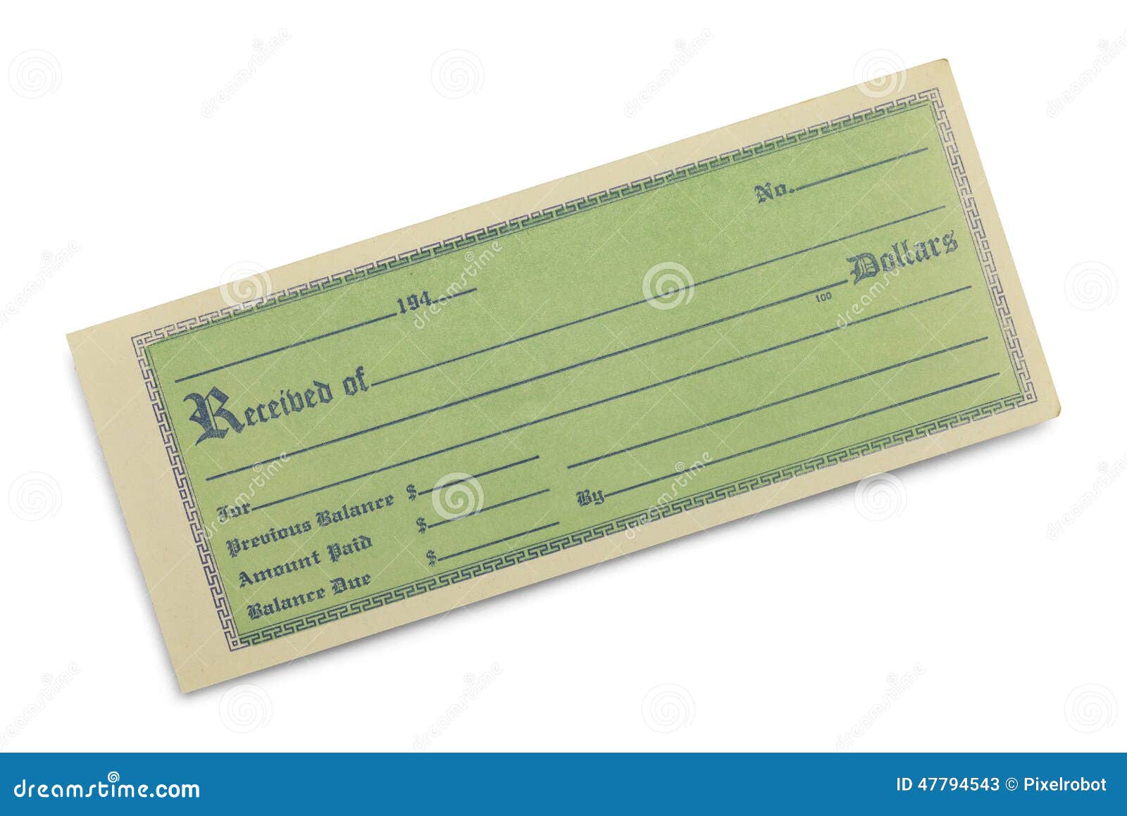 Green Receipt stock image. Image of restaurant, space - 47794543