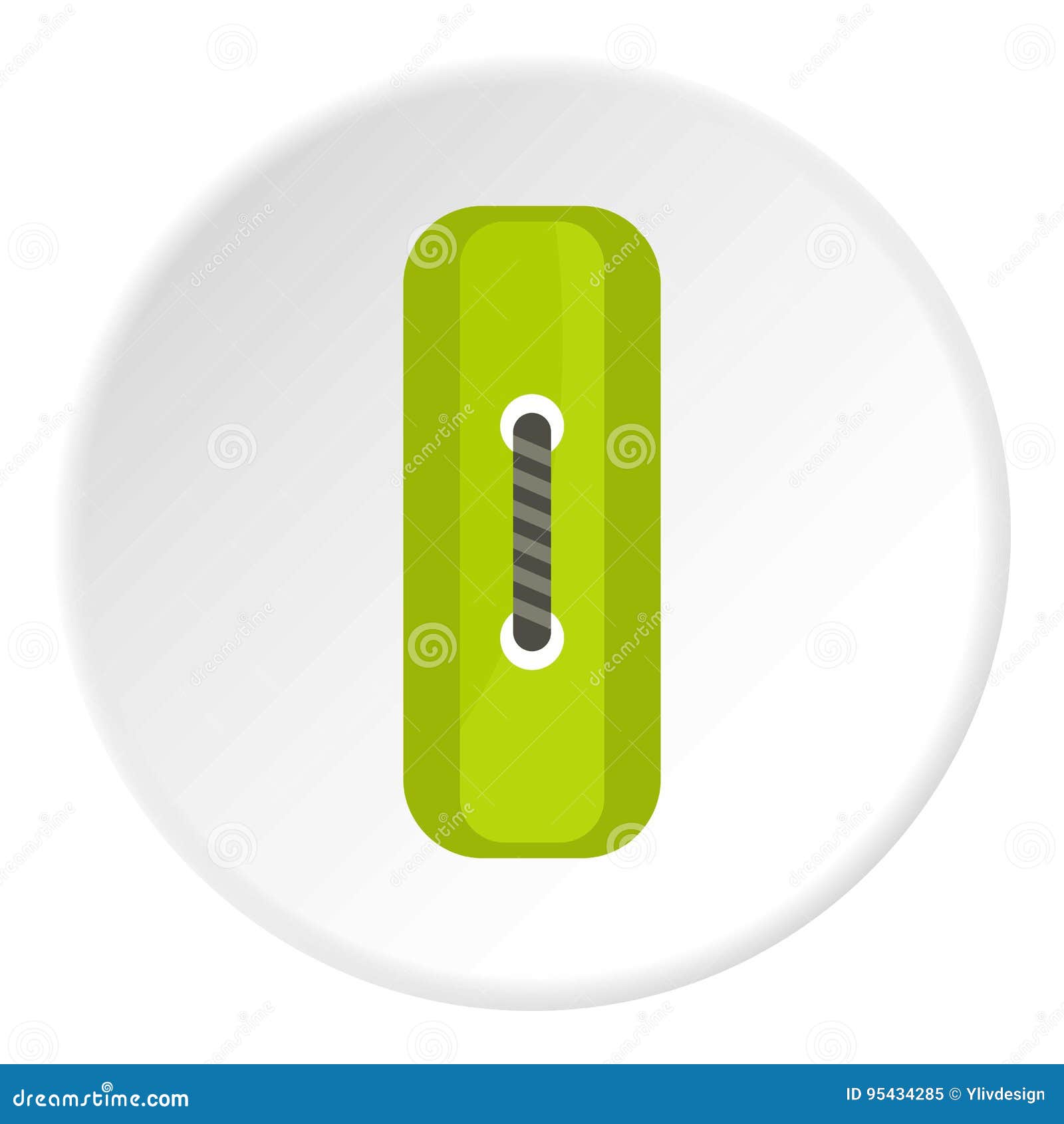 Green Rectangle Sewing Button Icon Circle Stock Vector - Illustration ...