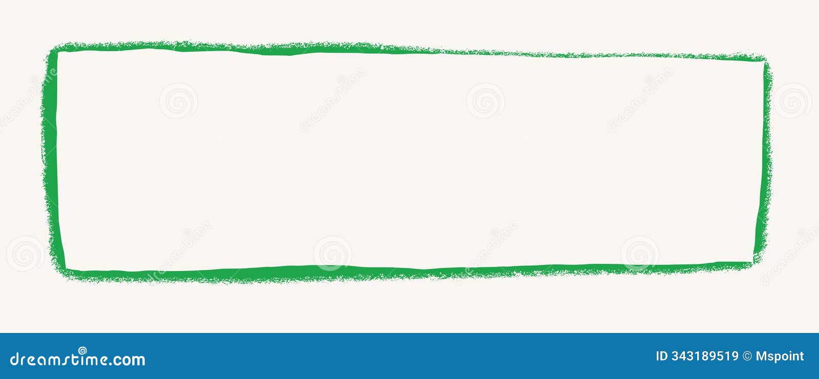 Green Rectangular Frame with Grunge Torn Edges and Soft Corners. Vector ...