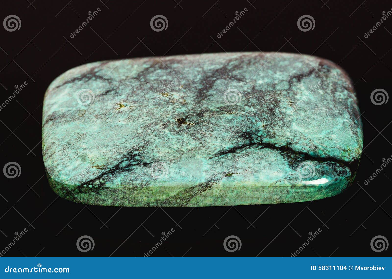 Green Rectangular Natural Turquoise Texture Gem Stock Photo - Image of ...