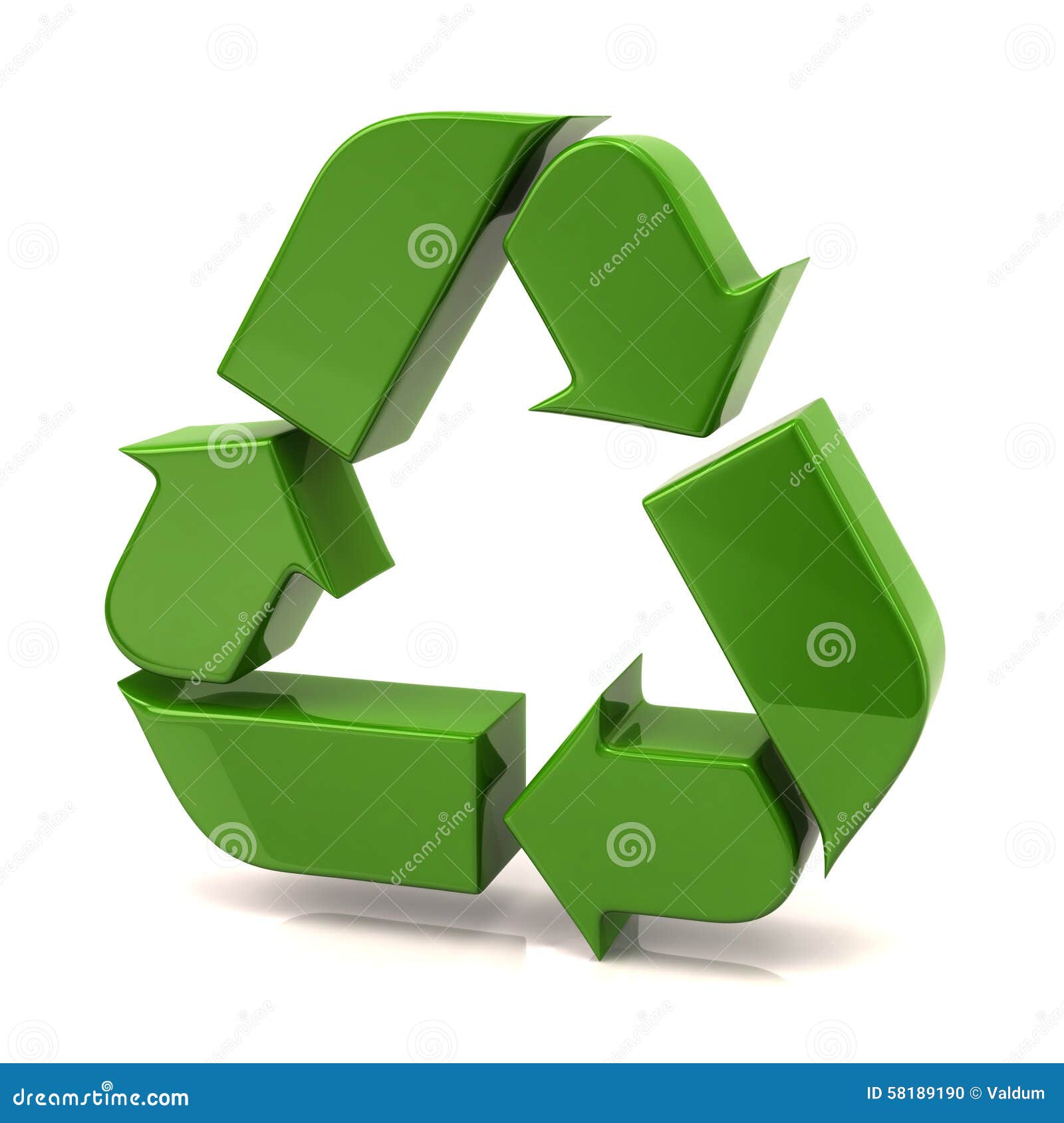 Green recycle arrows stock illustration. Illustration of clean - 58189190