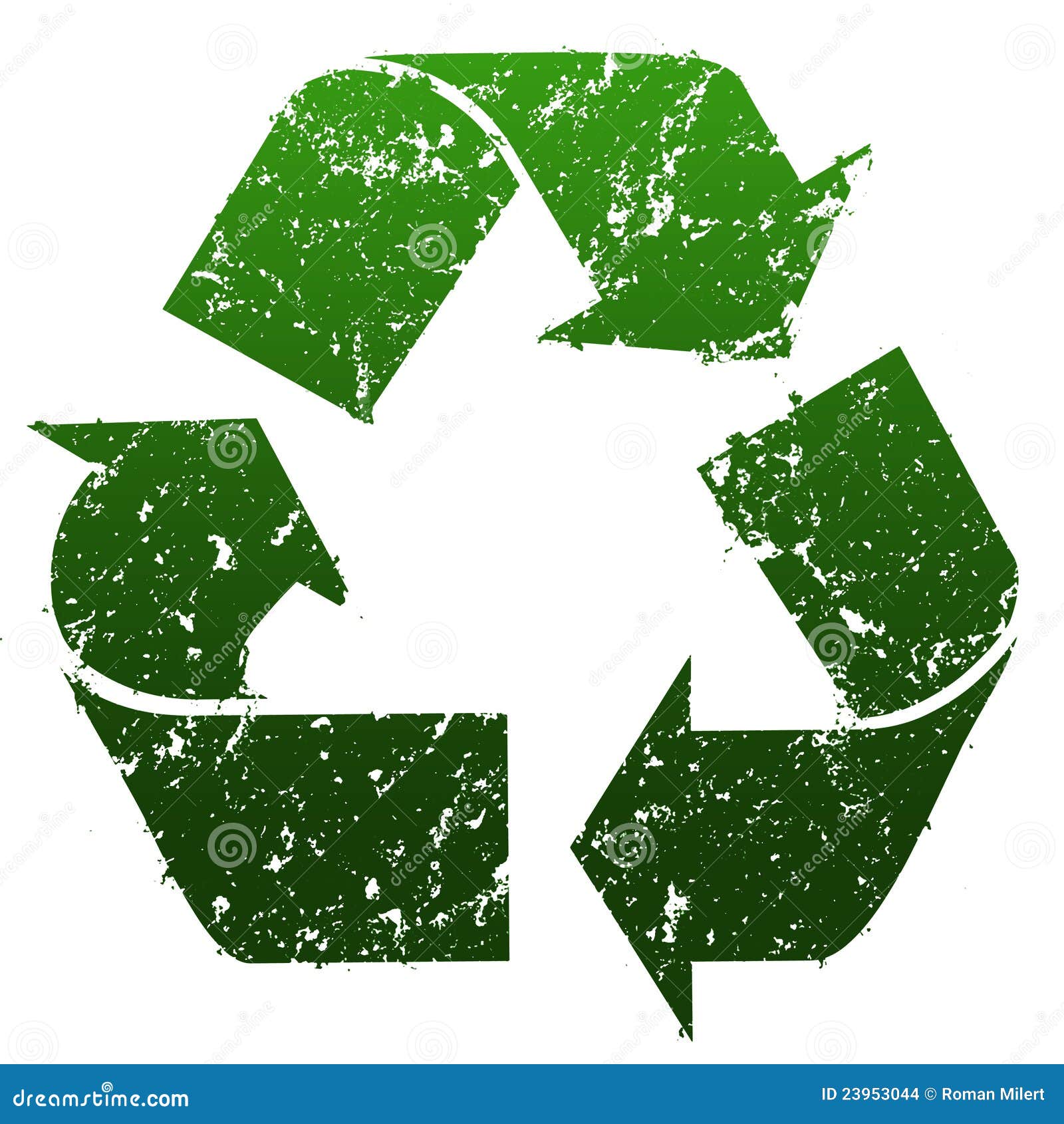 Green Recycle sign stock illustration. Illustration of green - 23953044