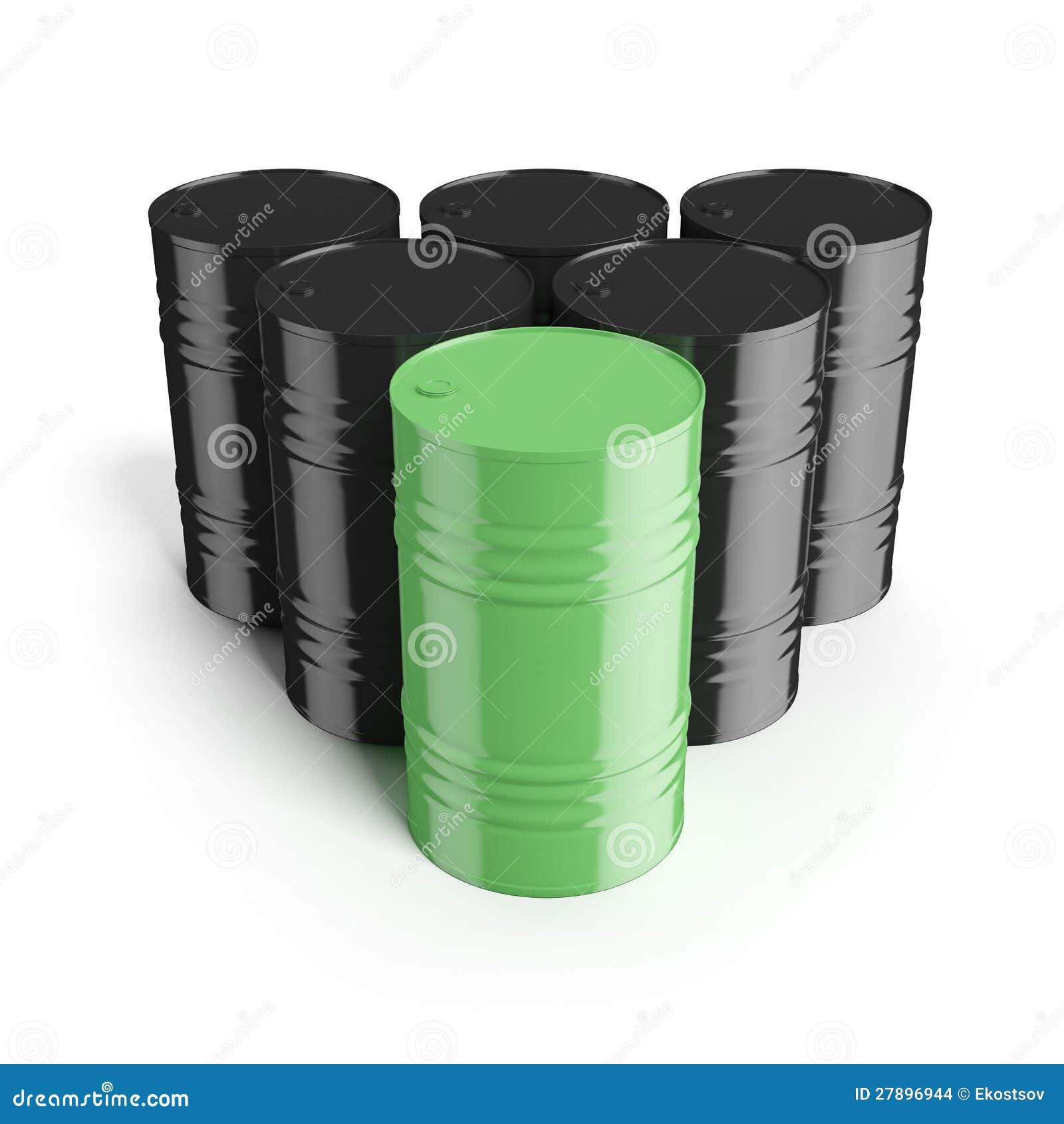 Green recycling barrel stock illustration. Illustration of fuel - 27896944