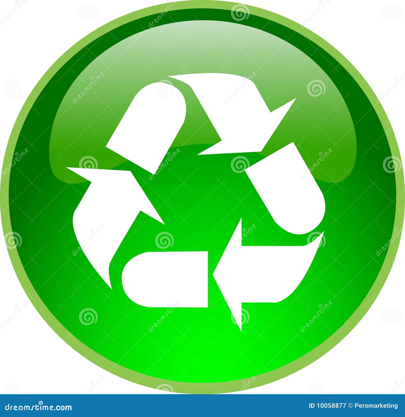 Green Recycling Badge For Ecologic Plastic Products Vector Illustration ...