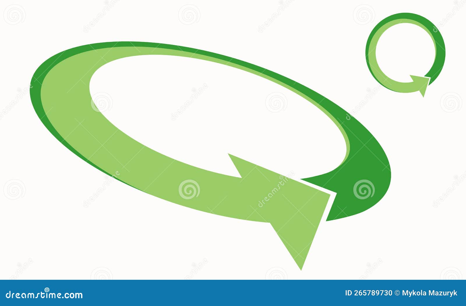 Green Recycling Circulation Vector Arrows Icon. Eco Green Refresh Logo ...