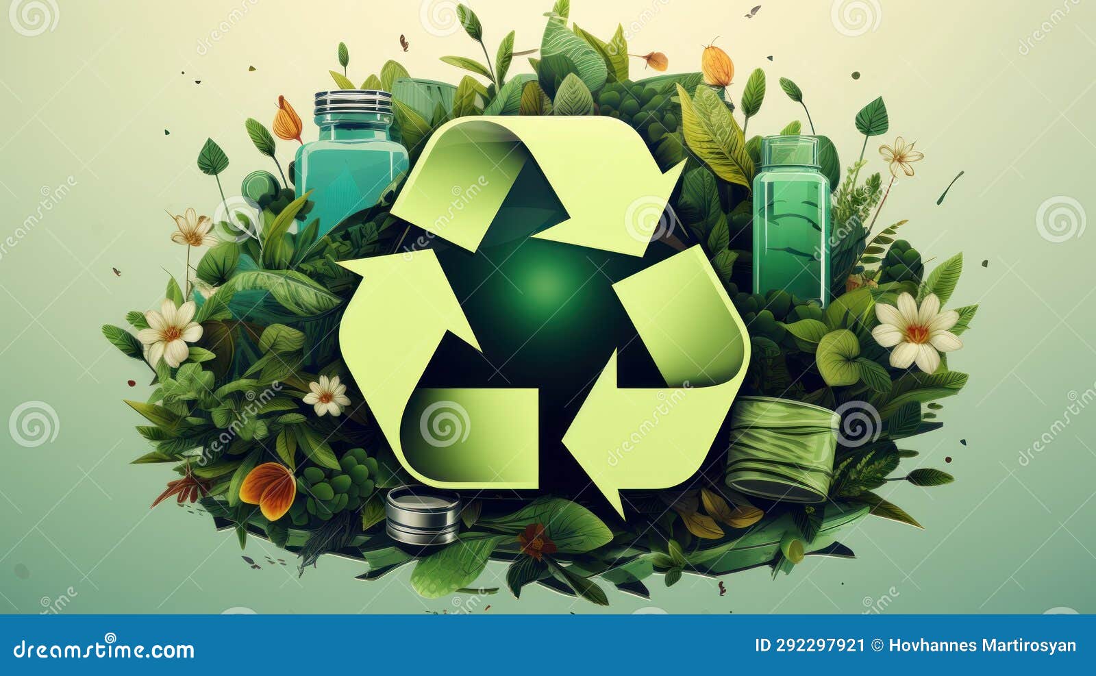 Green Recycling Symbol. Green Recycling Concept. Bio. Ecology. the ...