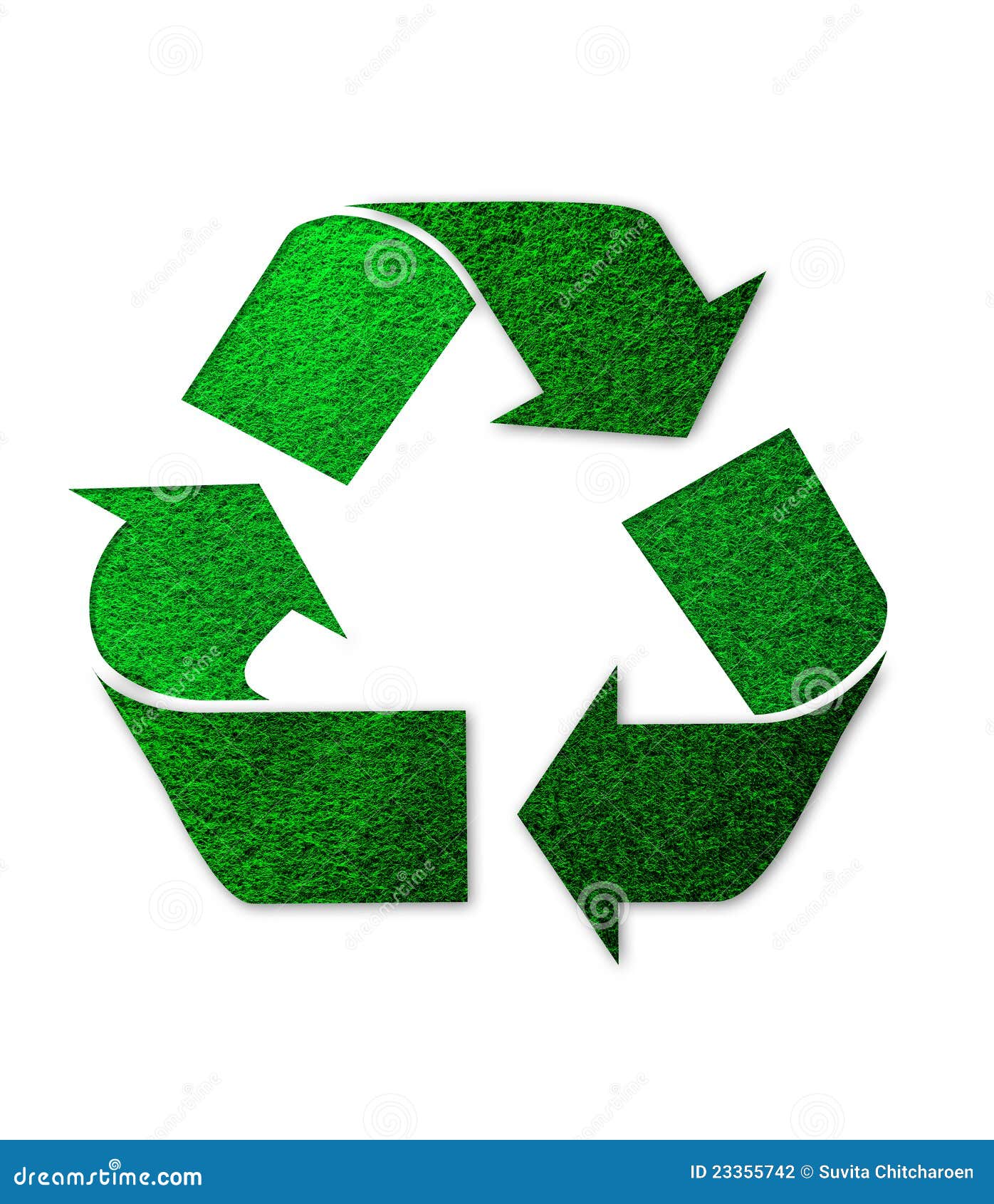Green recycling logo stock illustration. Illustration of cycle - 23355742