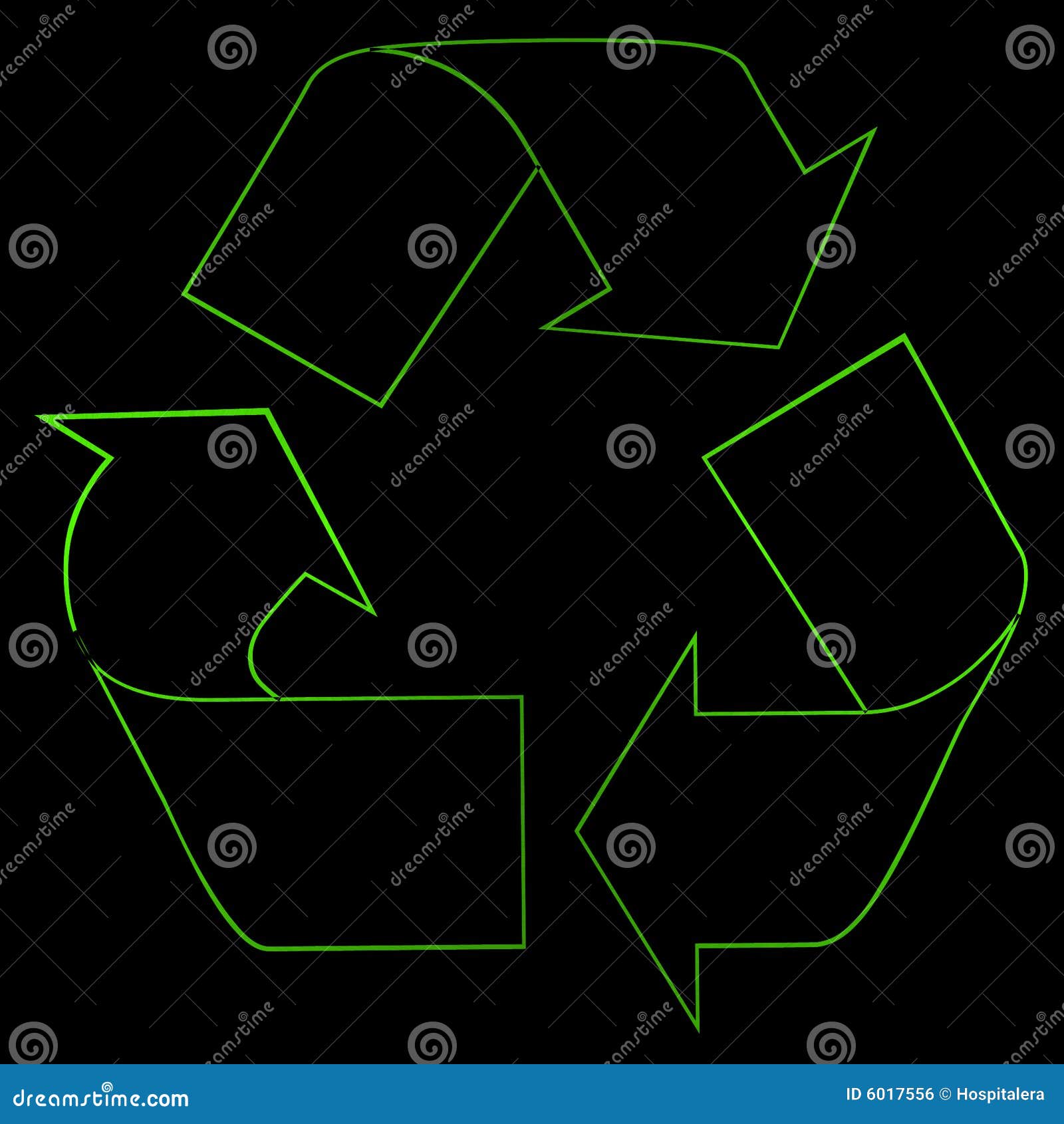 Green recycling sign stock photo. Image of logo, recycling - 6017556