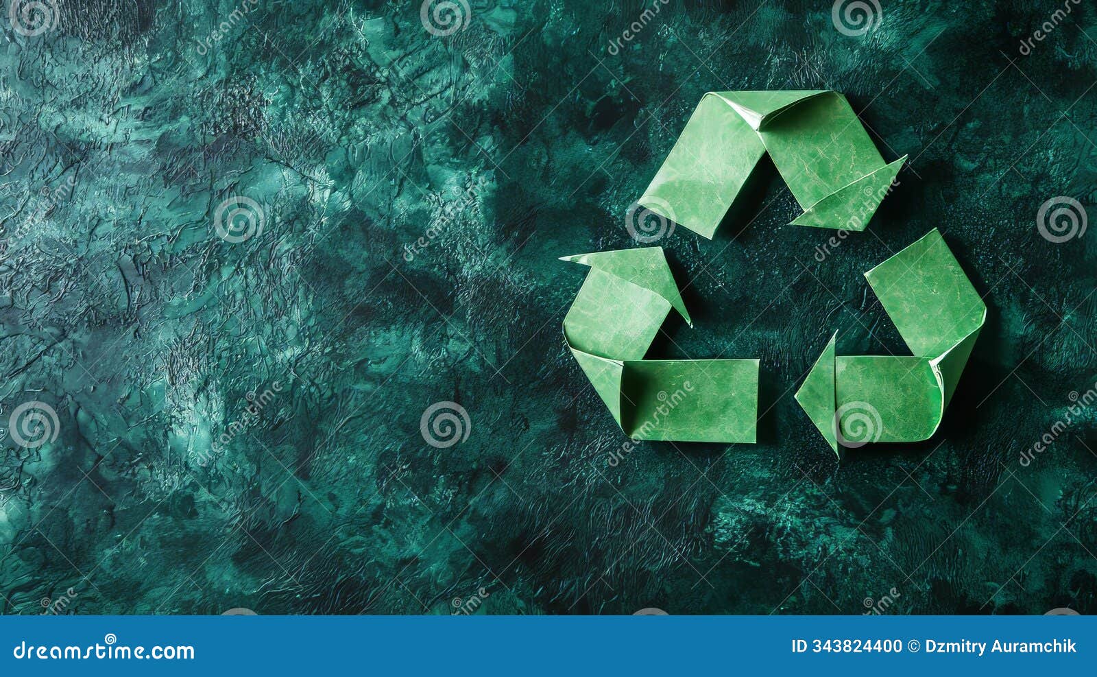 Green Recycling Symbol Depicting Three Arrows in a Loop, Indicating the ...