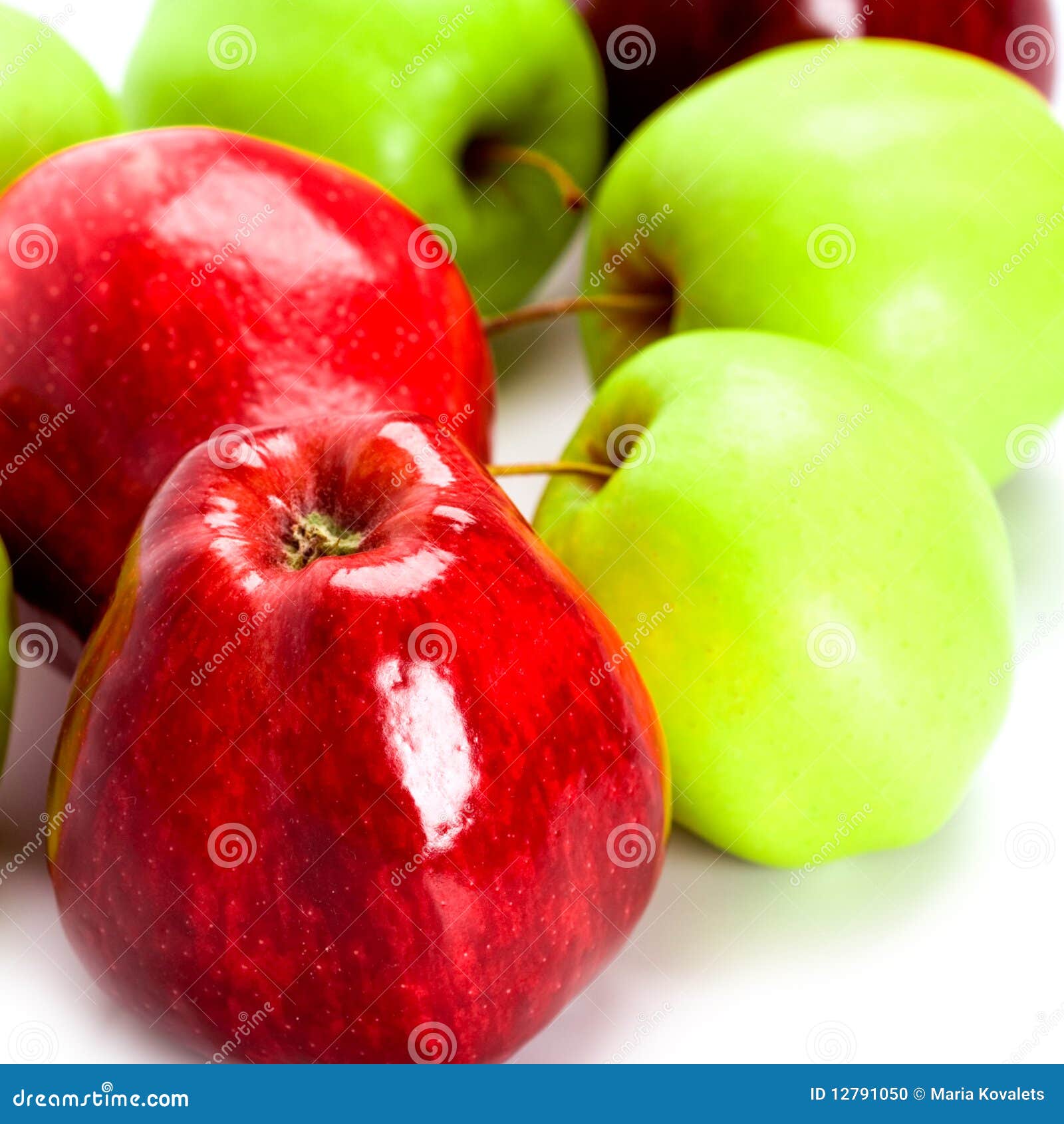 Green and red apples stock photo. Image of food, pure - 12791050
