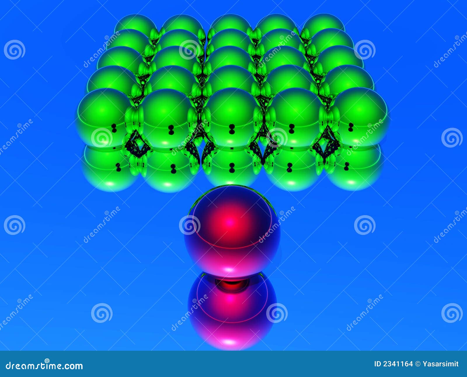 Green and red balls stock illustration. Illustration of green - 2341164