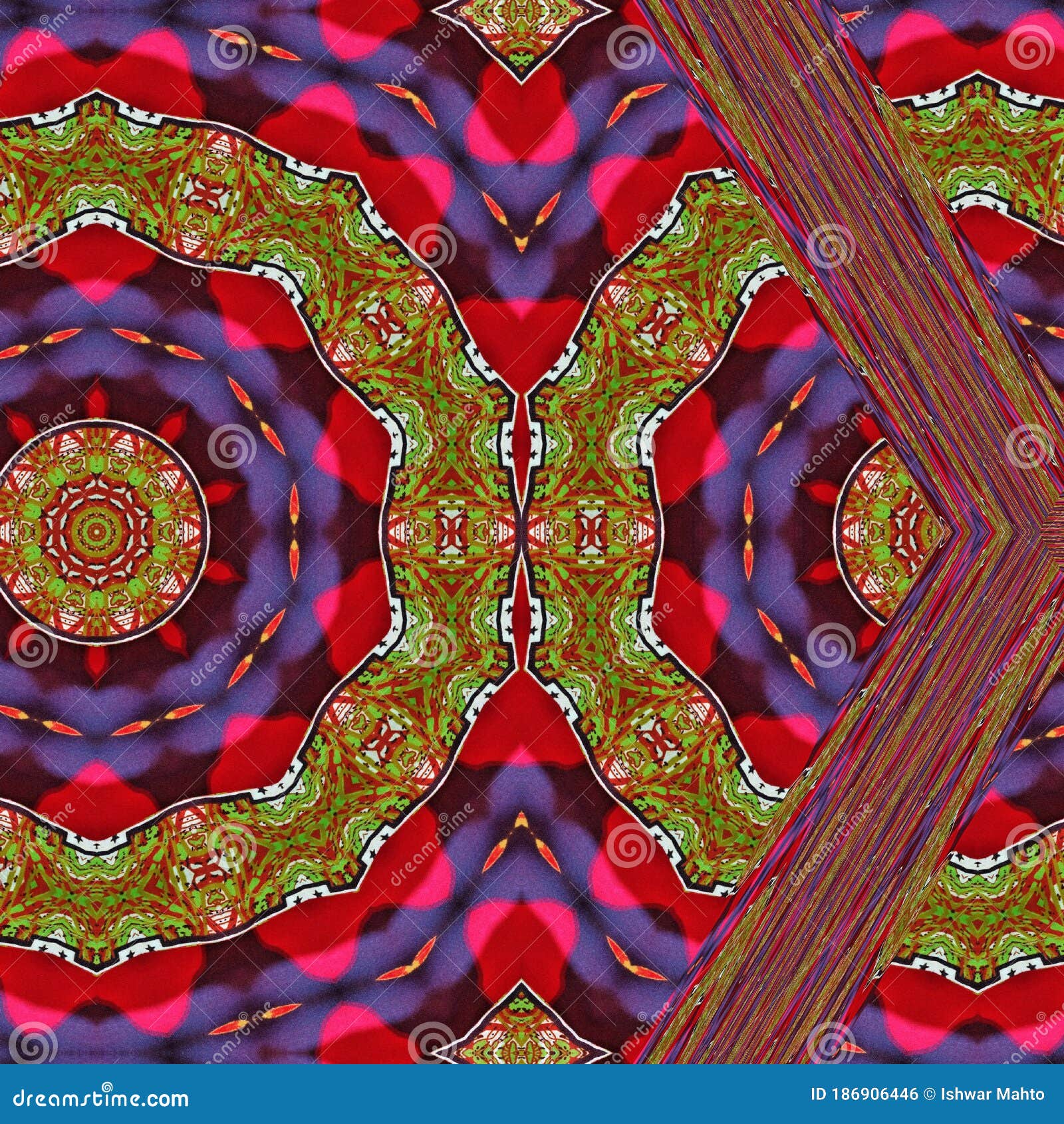 Green, Red and Blue (pattern). Stock Illustration - Illustration of ...