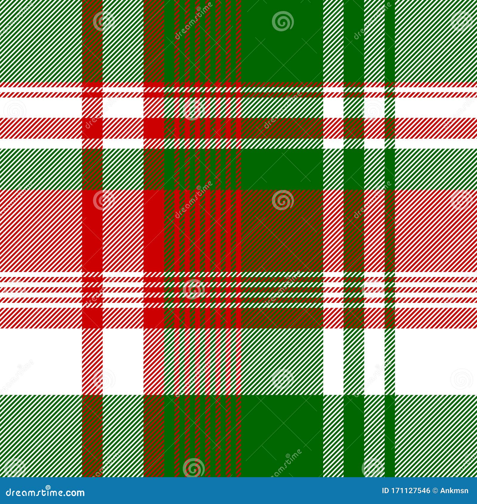 Green Red Bright Check Fabric Texture Seamless Pattern Stock Vector ...