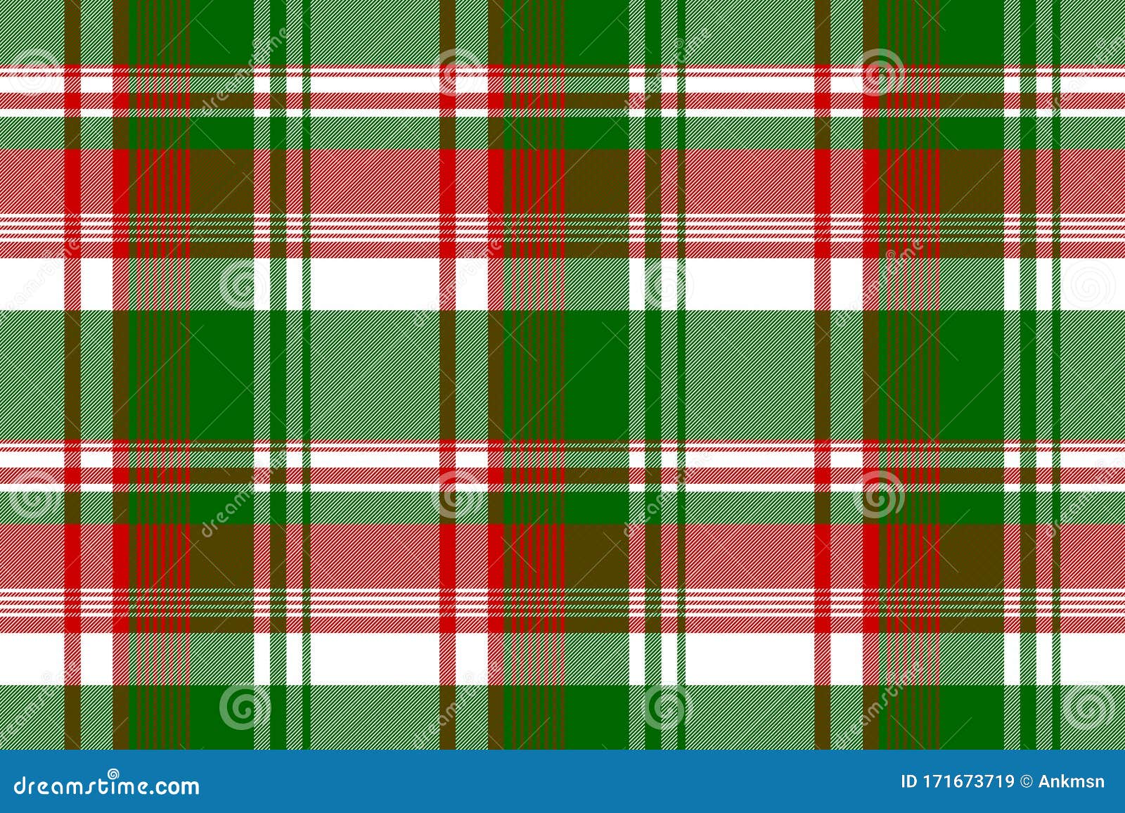Green Red Bright Check Fabric Texture Seamless Pattern Stock Vector ...