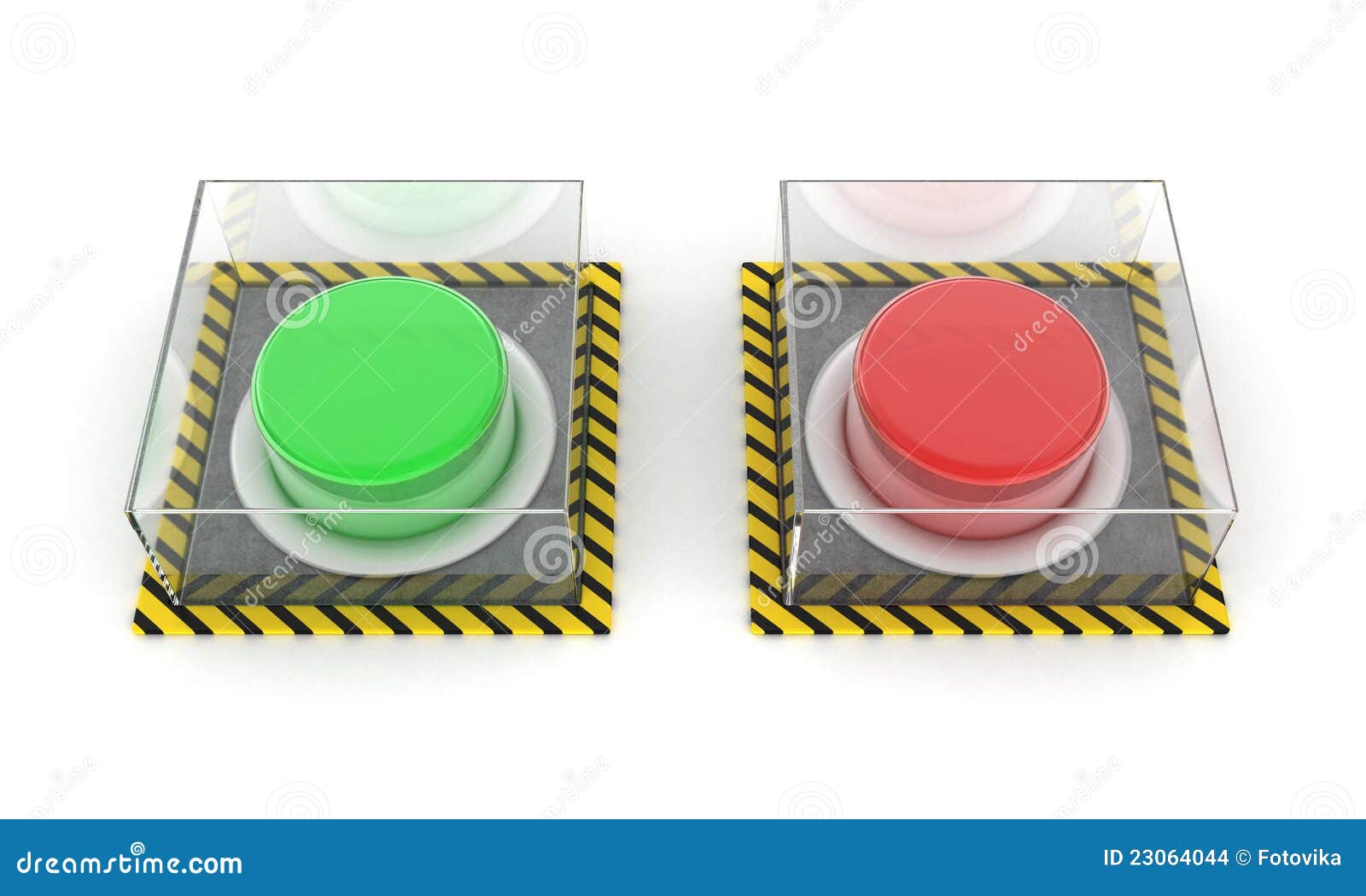 Green and red button stock illustration. Illustration of voting - 23064044