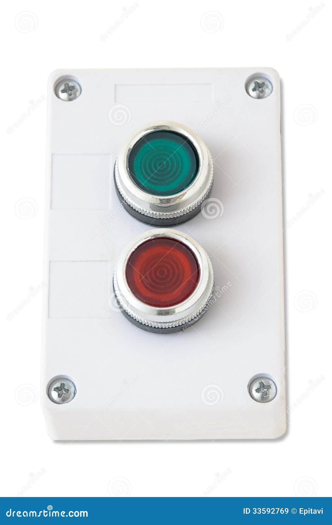 Green and red buttons stock image. Image of technology - 33592769