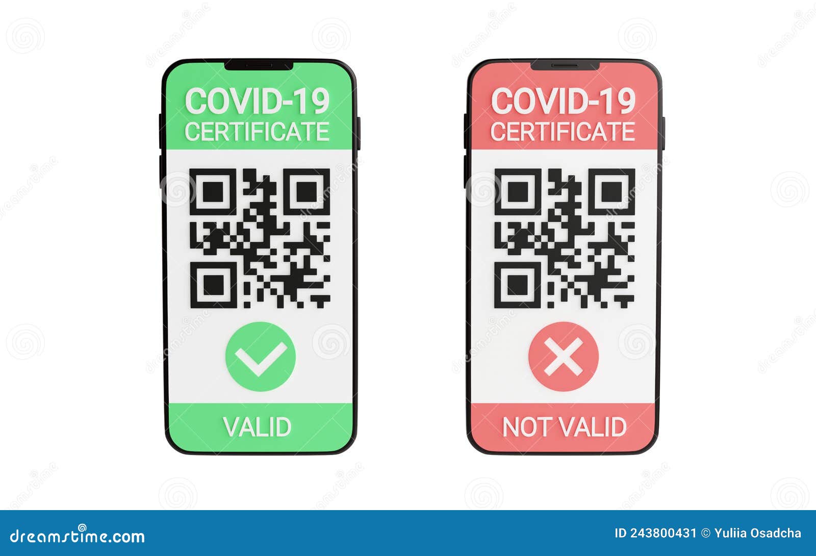 Qr Code Check-in, Scanning At Cinema Entrance, Vector Illustration ...