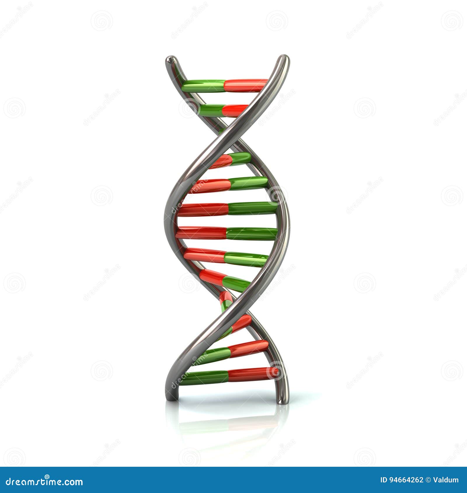 Green and Red DNA Model Icon Stock Illustration - Illustration of gene ...