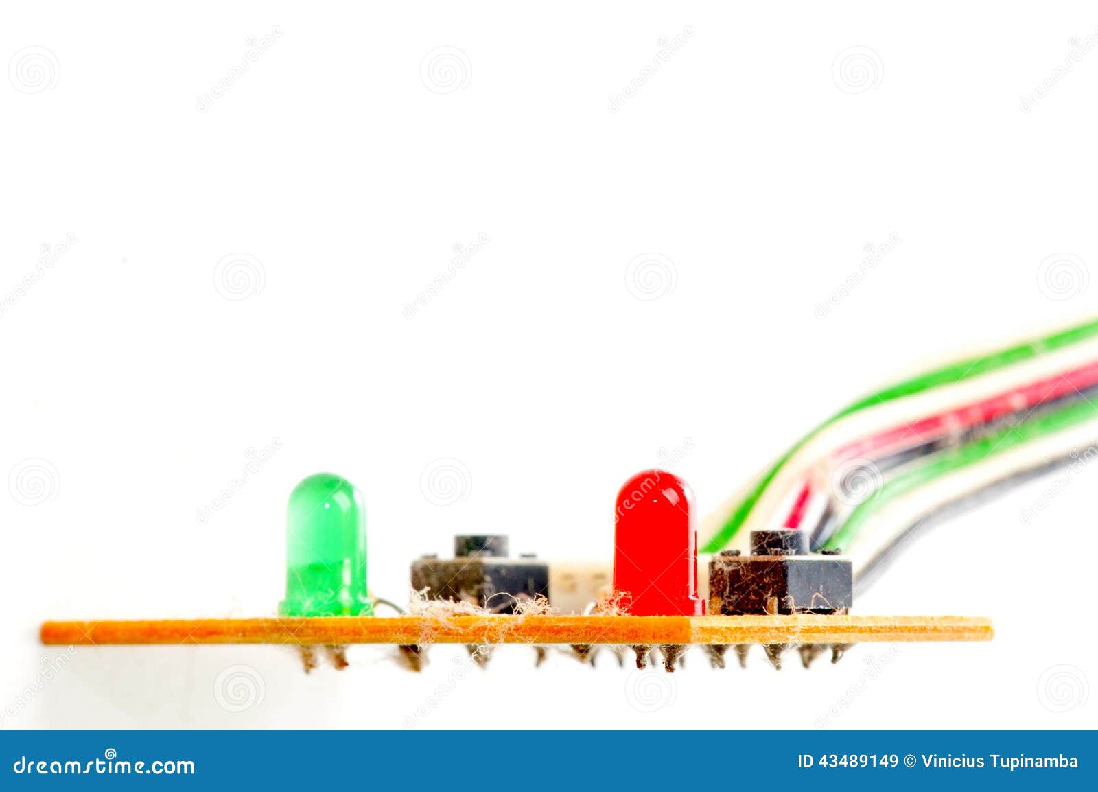 Green Red Led stock image. Image of hardware, closeup - 43489149