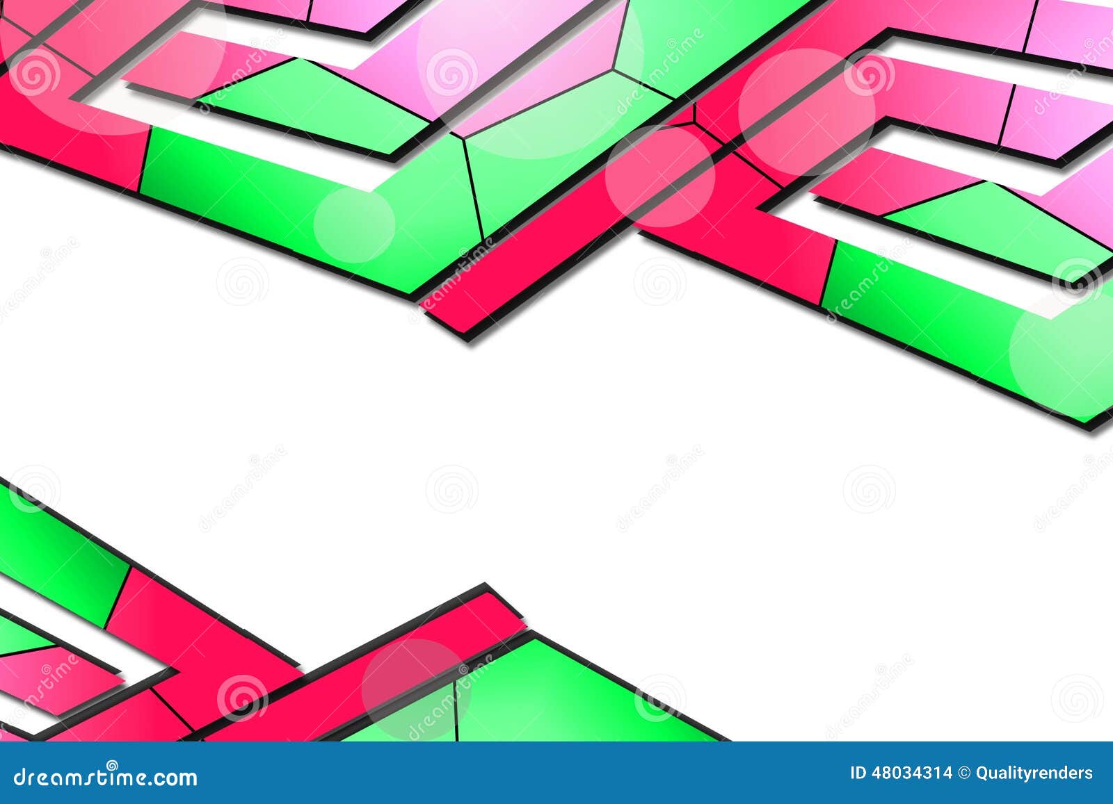 Green and Red Lines , Abstract Background Stock Illustration ...