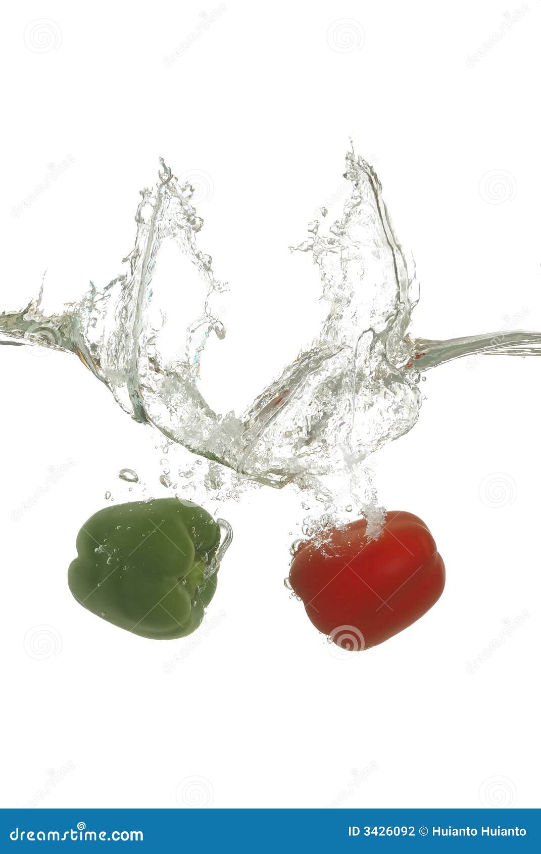 Green and Red Pepper Splash Stock Photo - Image of food, mexican: 3426092