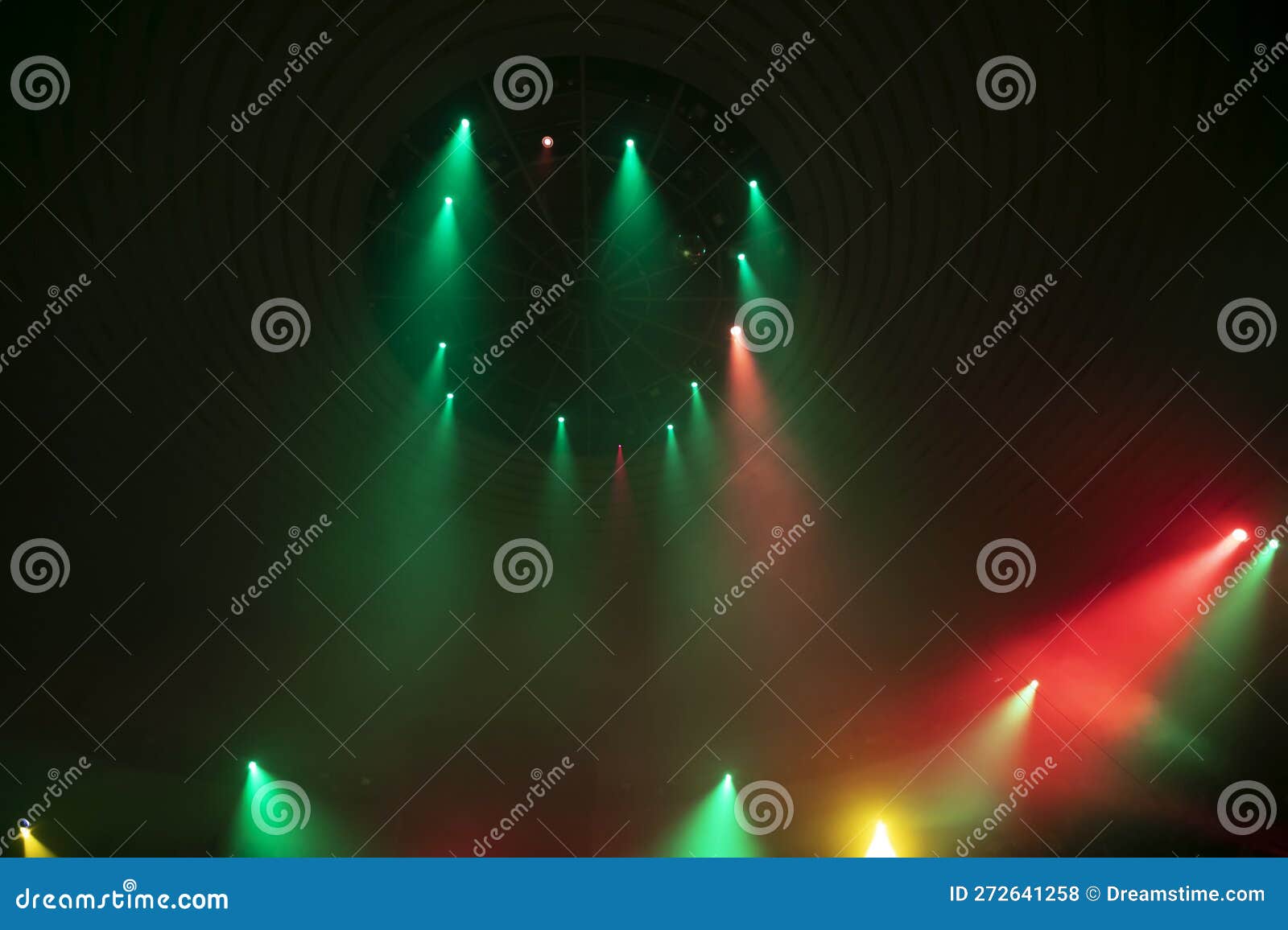 Green and red rays stock photo. Image of lighting, concert - 272641258